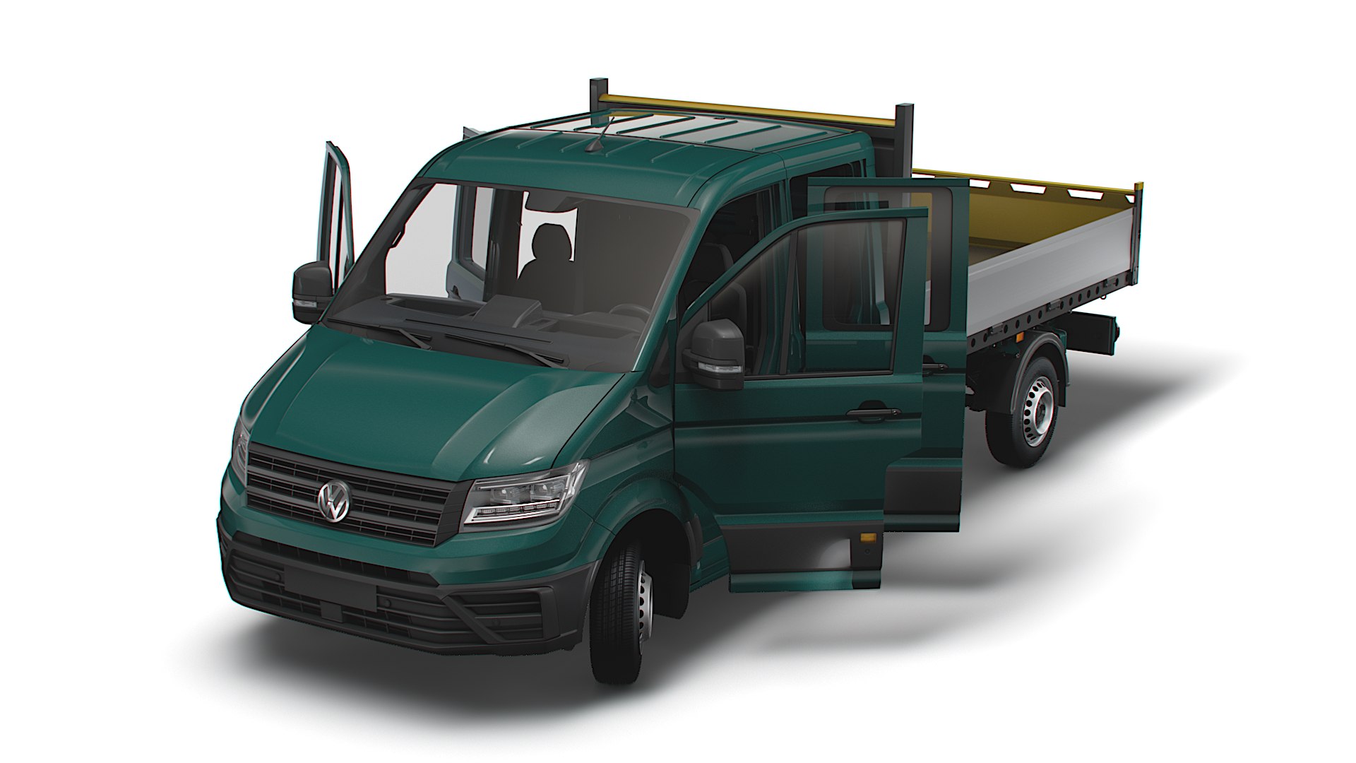 VW Crafter Double Cab Tipper HQ Interior 2023 3D - TurboSquid 2073431