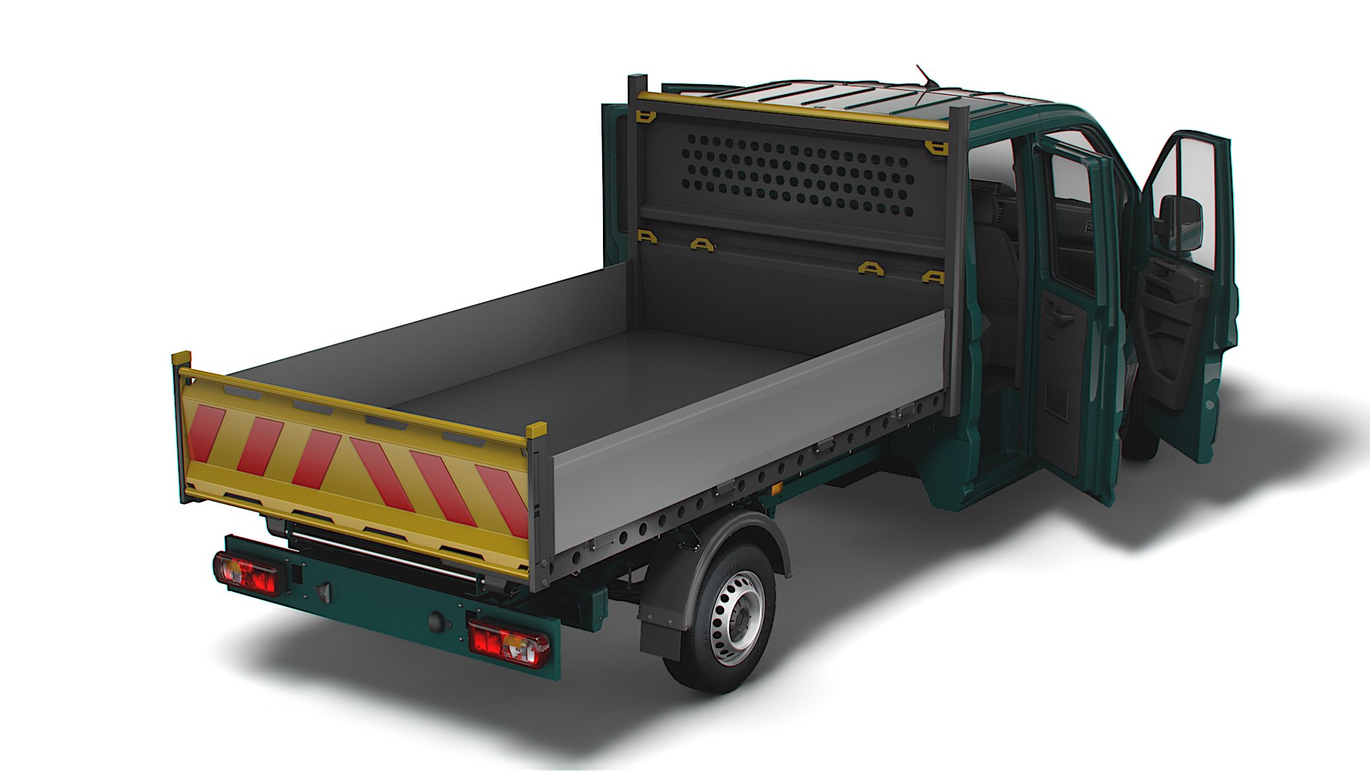 VW Crafter Double Cab Tipper HQ Interior 2023 3D - TurboSquid 2073431