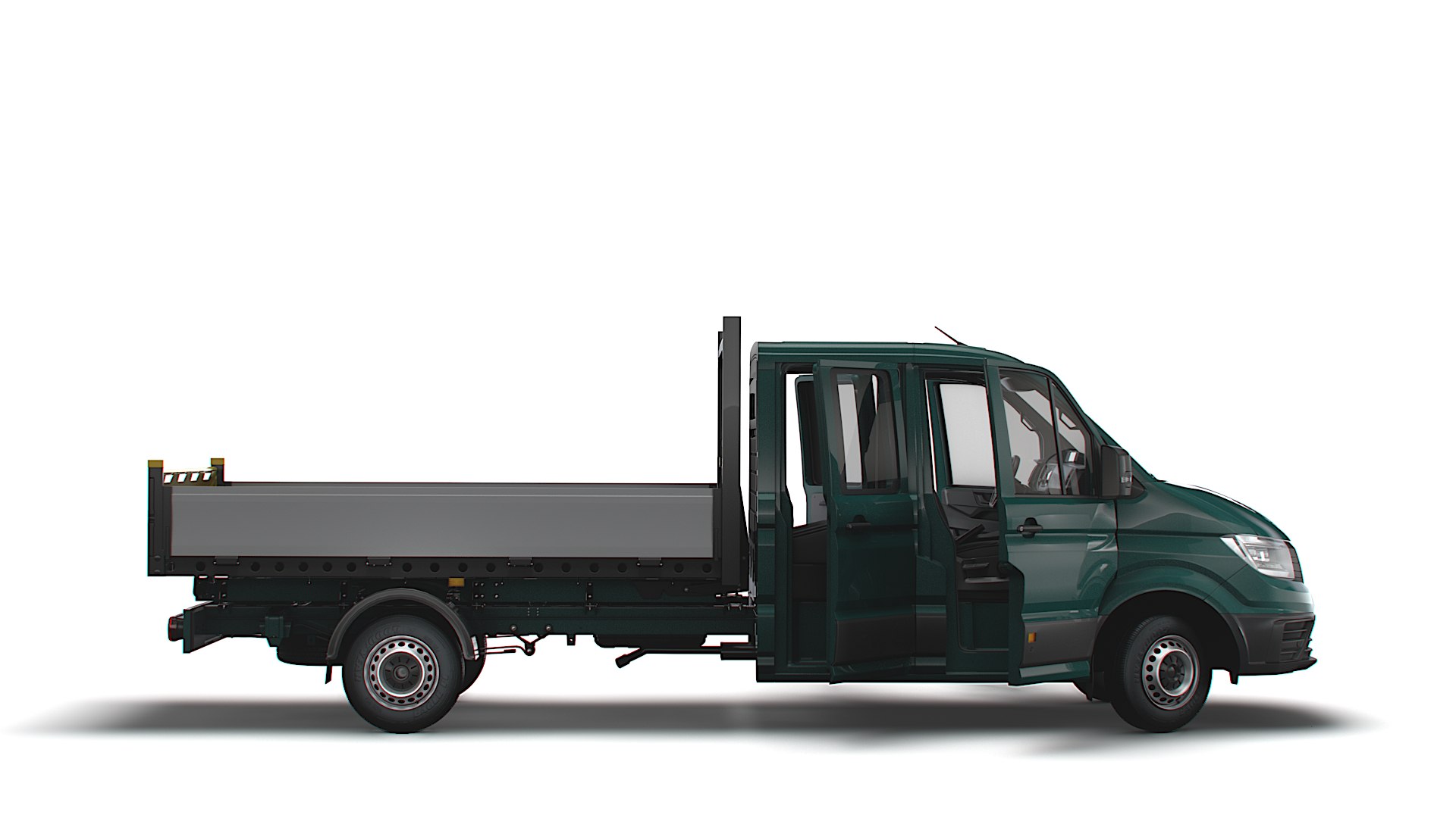 VW Crafter Double Cab Tipper HQ Interior 2023 3D - TurboSquid 2073431