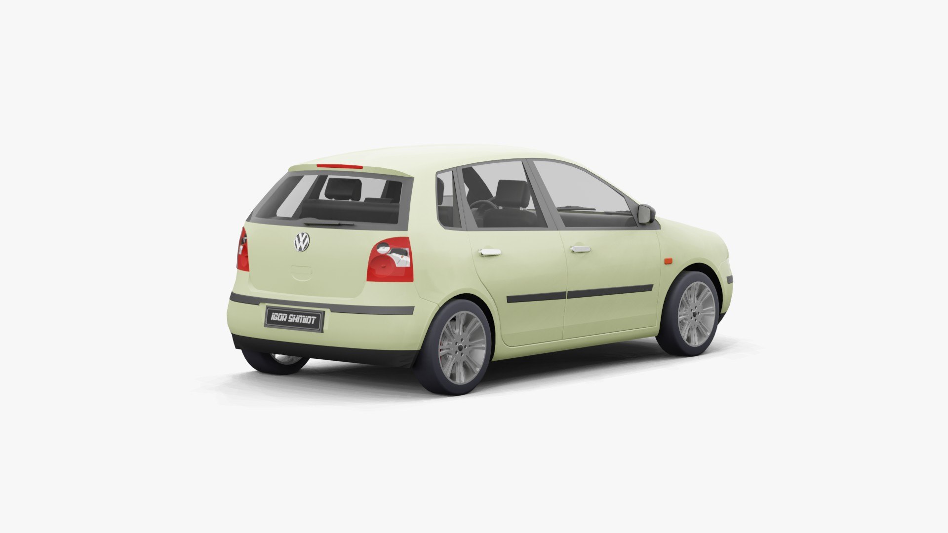 3D Model Volkswagen Polo 2002 Lowpoly - TurboSquid 1994317