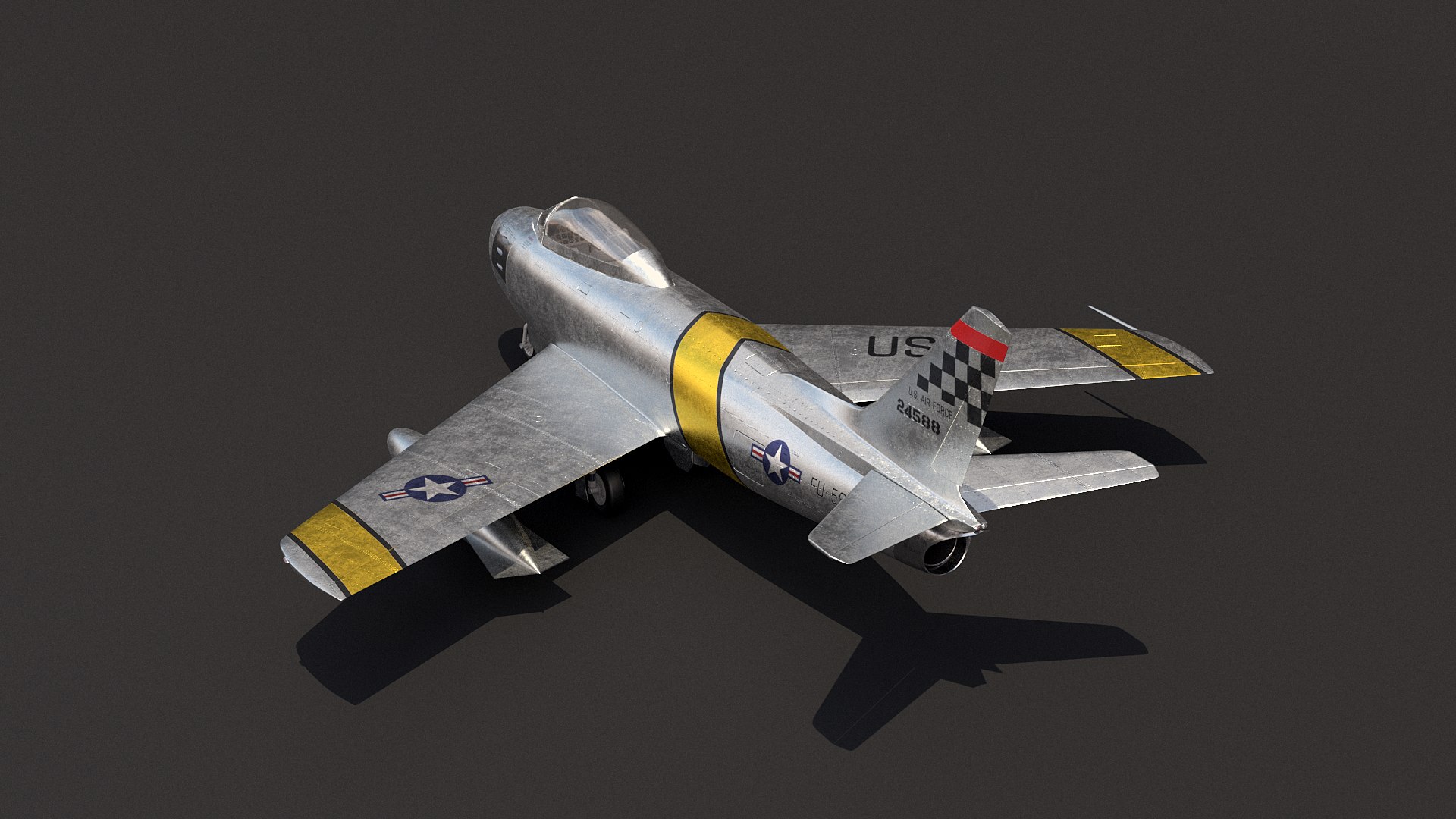 F-86 Sabre USAF 3D Model - TurboSquid 1996234
