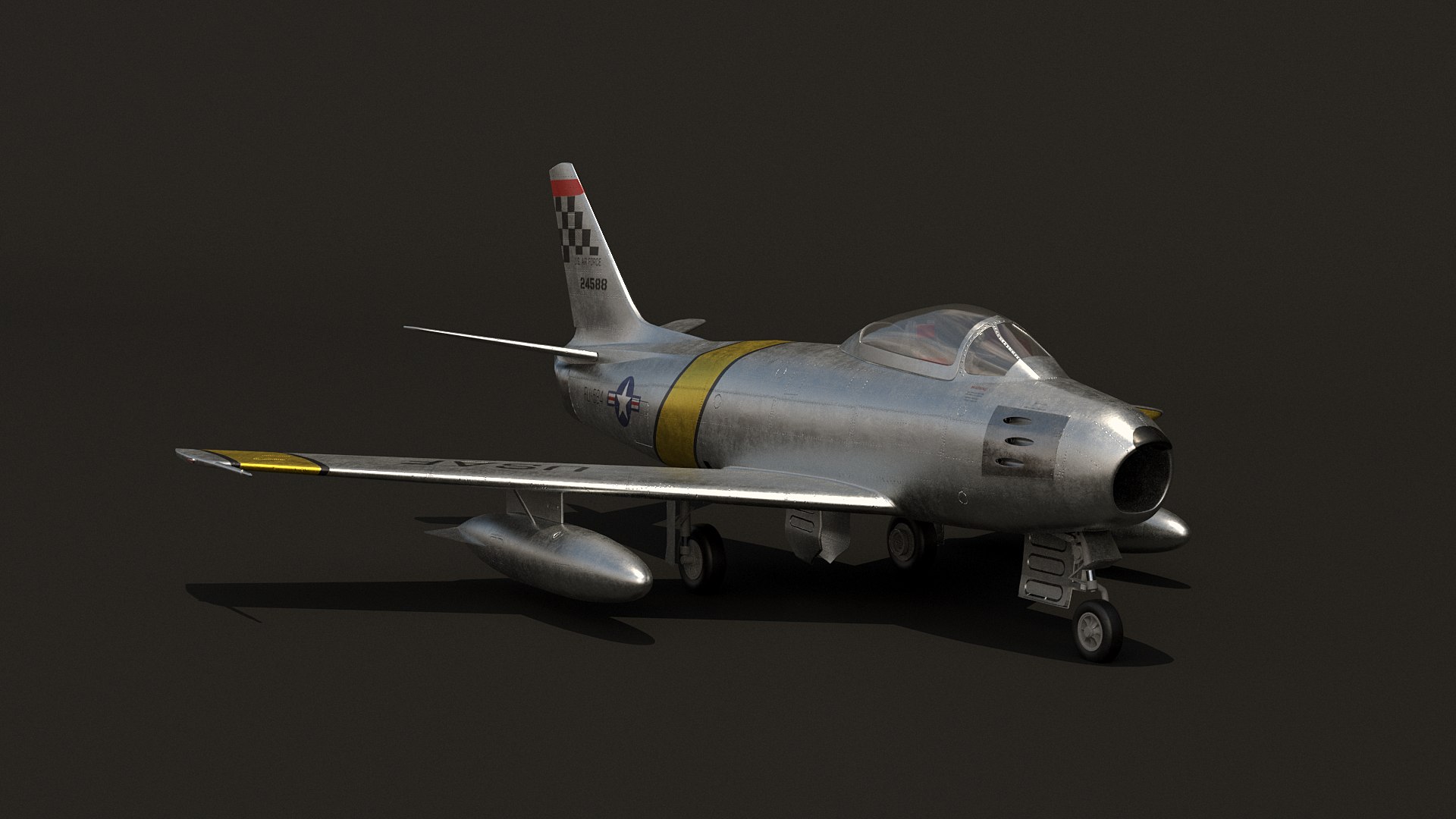 F-86 Sabre USAF 3D model - TurboSquid 1996234