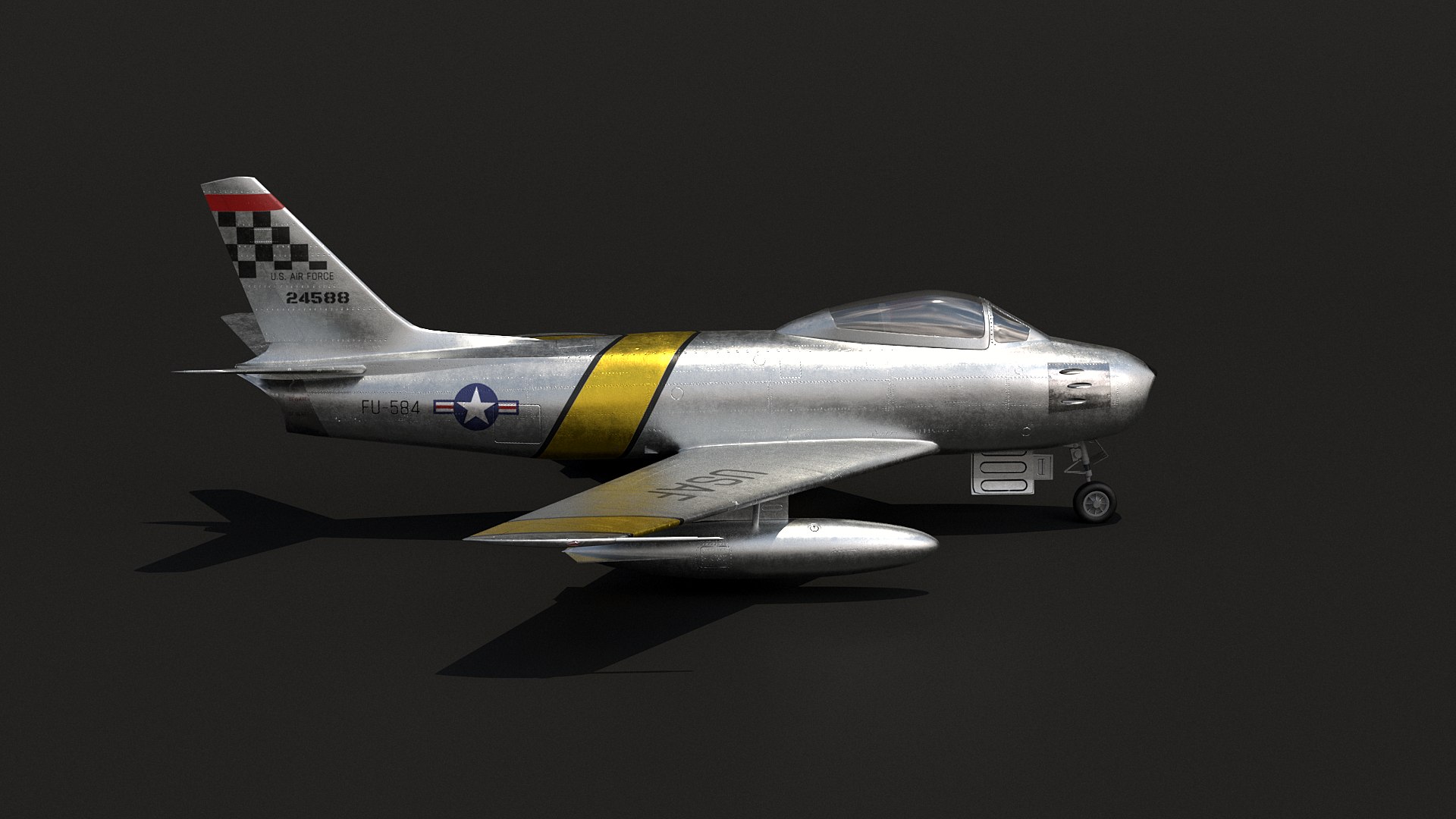 F-86 Sabre USAF 3D Model - TurboSquid 1996234