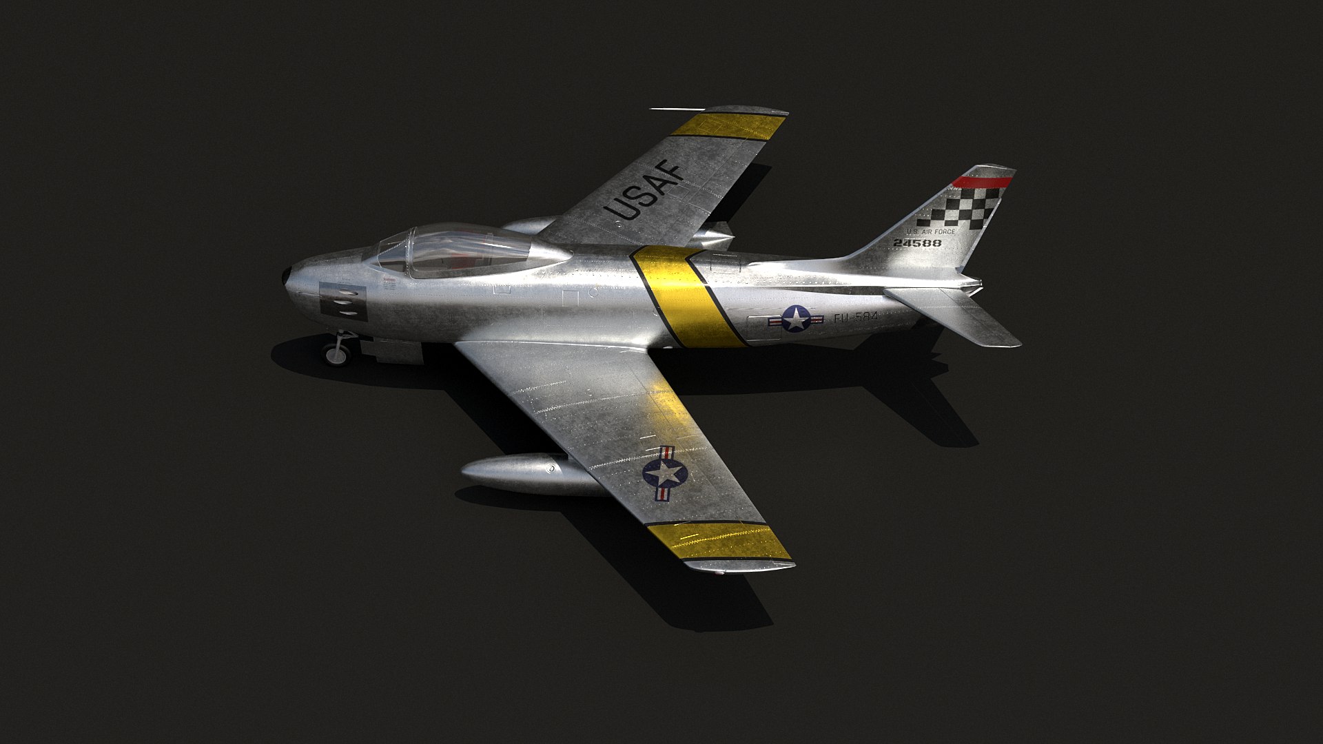 F-86 Sabre USAF 3D Model - TurboSquid 1996234