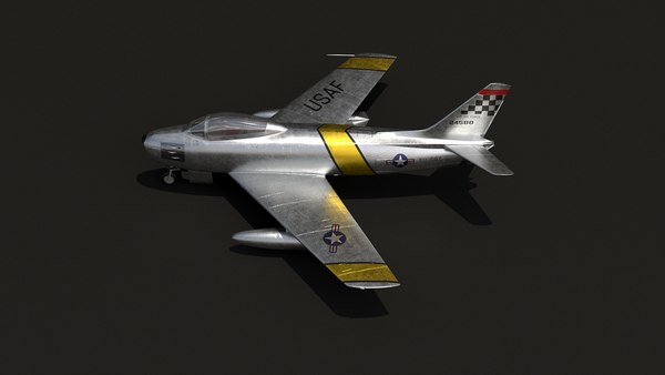 F-86 세이버 USAF 3D 모델 - TurboSquid 1996234
