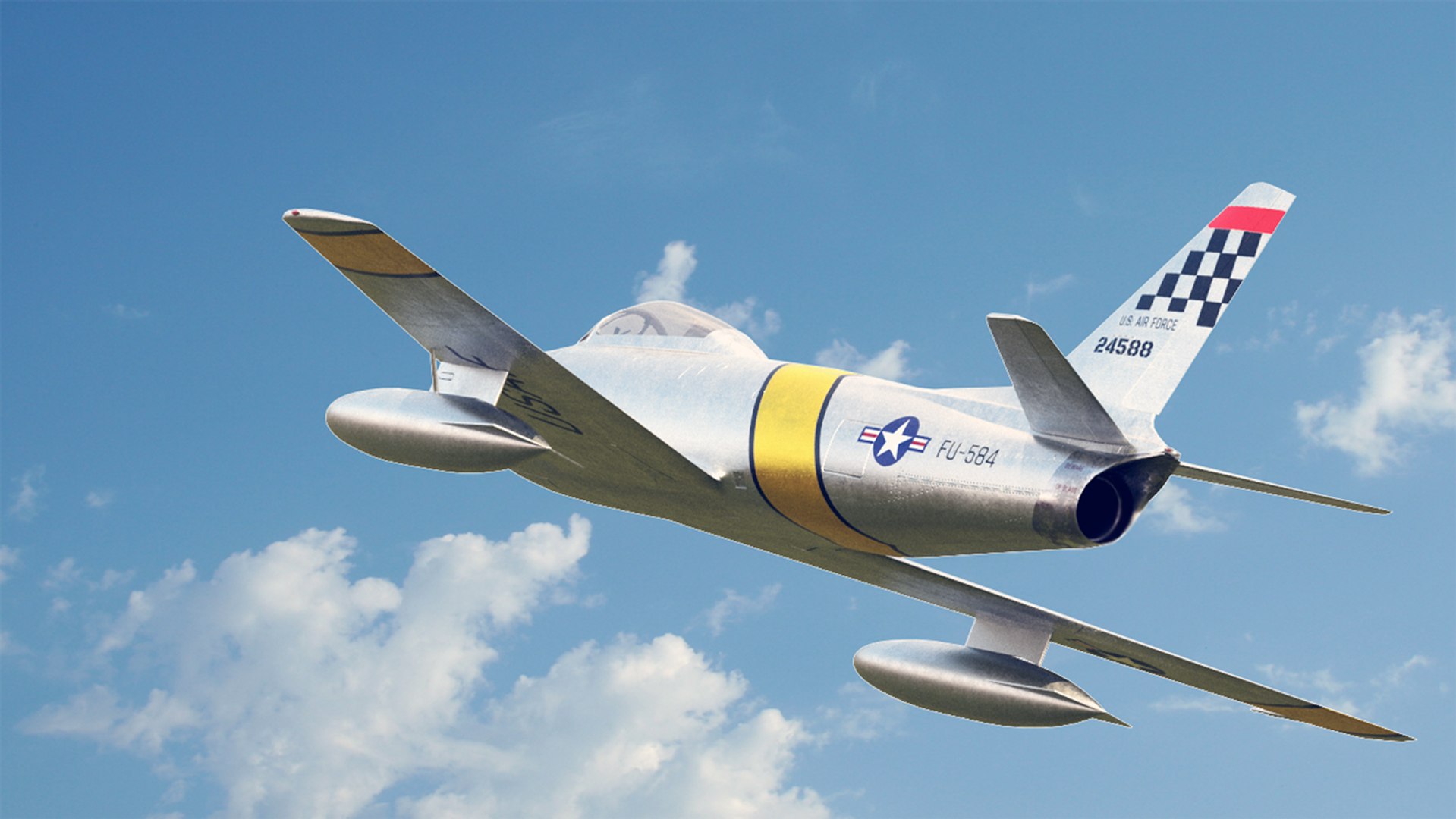 F-86 Sabre USAF 3D Model - TurboSquid 1996234