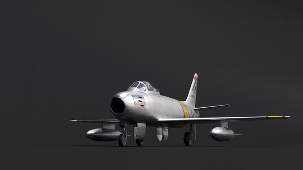 modelo 3d F-86 Sable USAF - TurboSquid 1996234