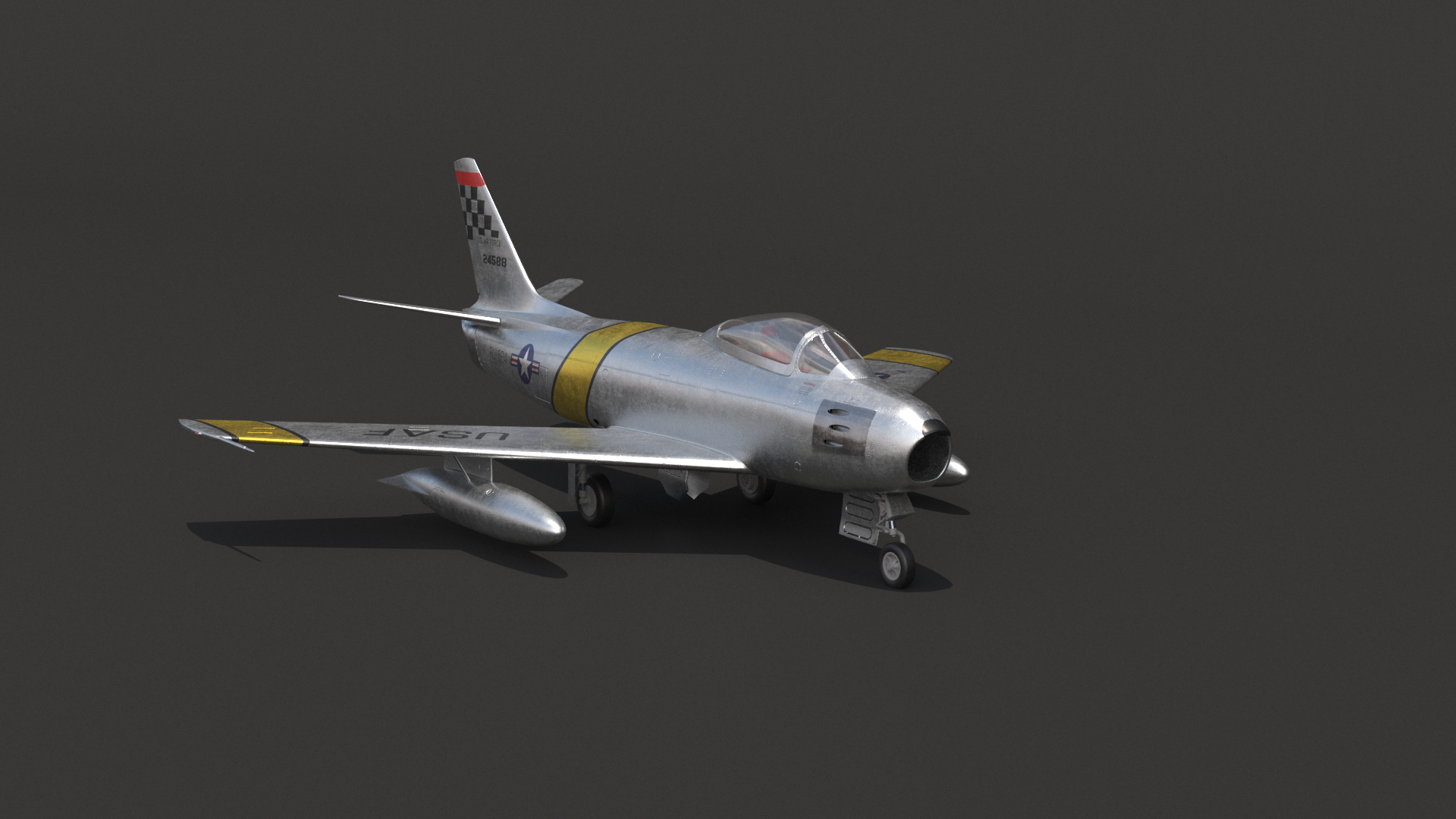 F-86 Sabre USAF 3D Model - TurboSquid 1996234