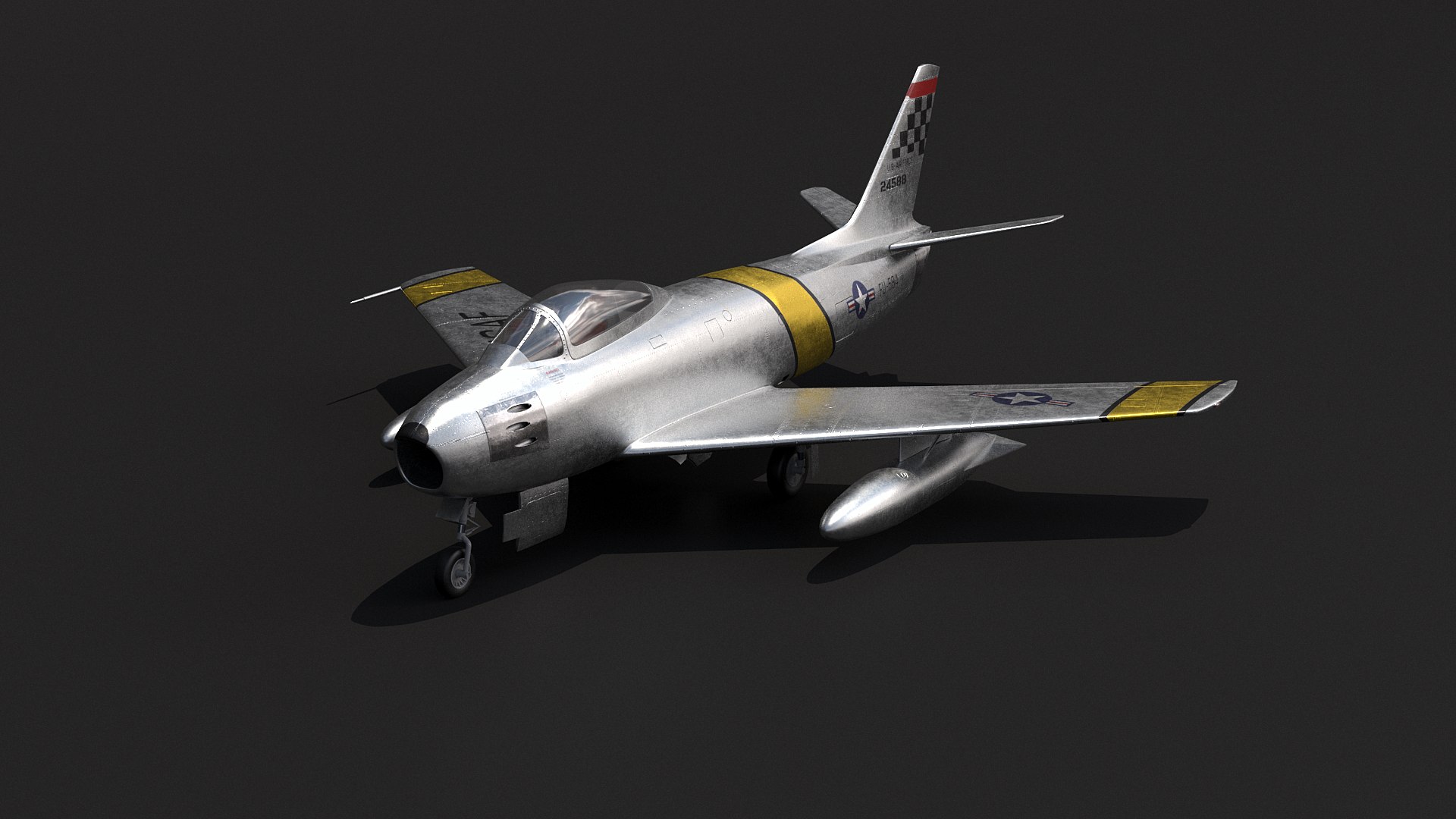 F-86 Sabre USAF 3D Model - TurboSquid 1996234