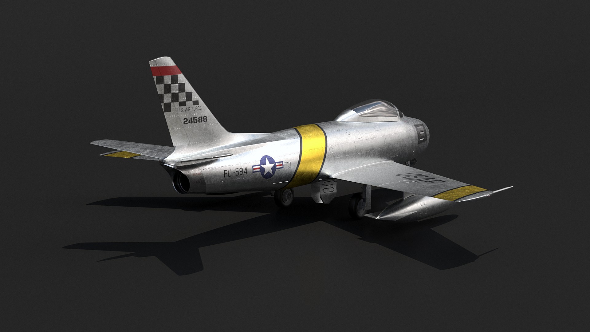 F-86 Sabre USAF 3D Model - TurboSquid 1996234