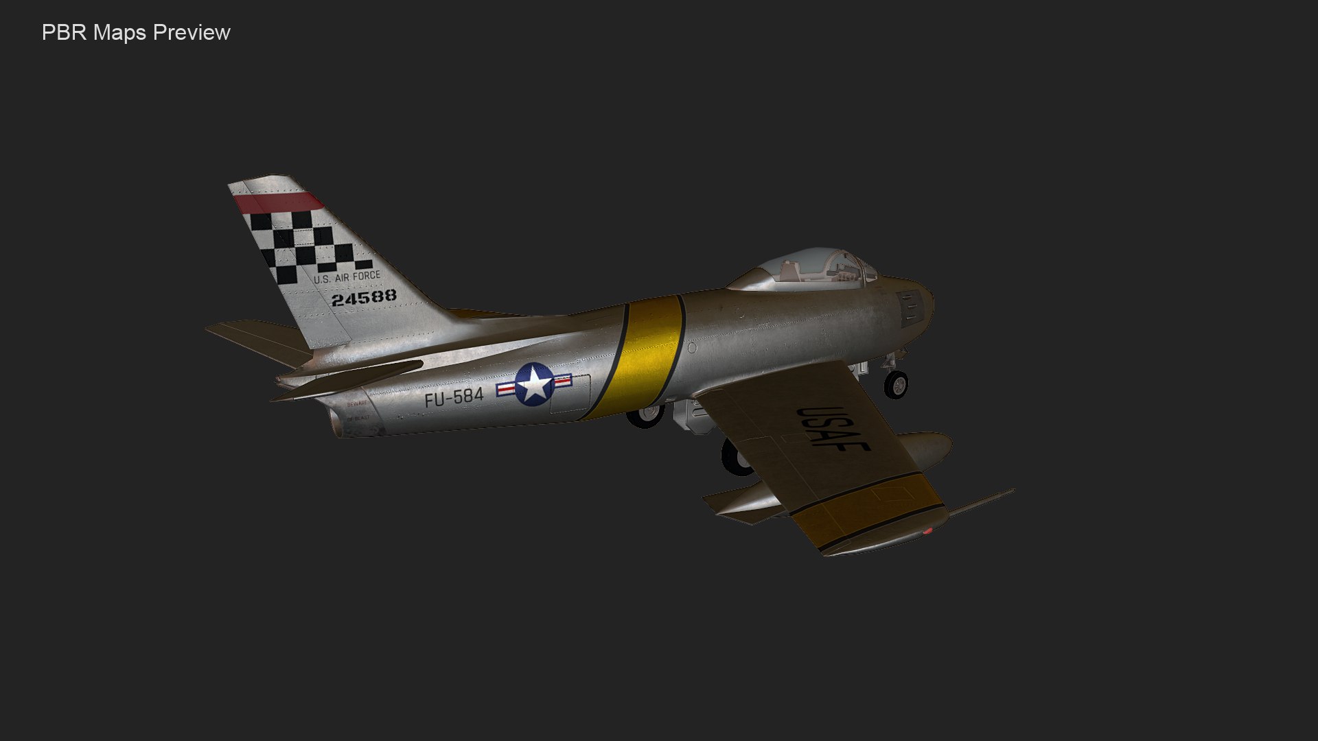 F-86 Sabre USAF 3D Model - TurboSquid 1996234