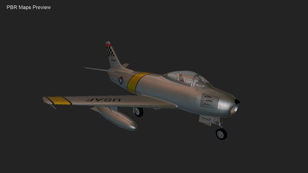 modelo 3d F-86 Sable USAF - TurboSquid 1996234