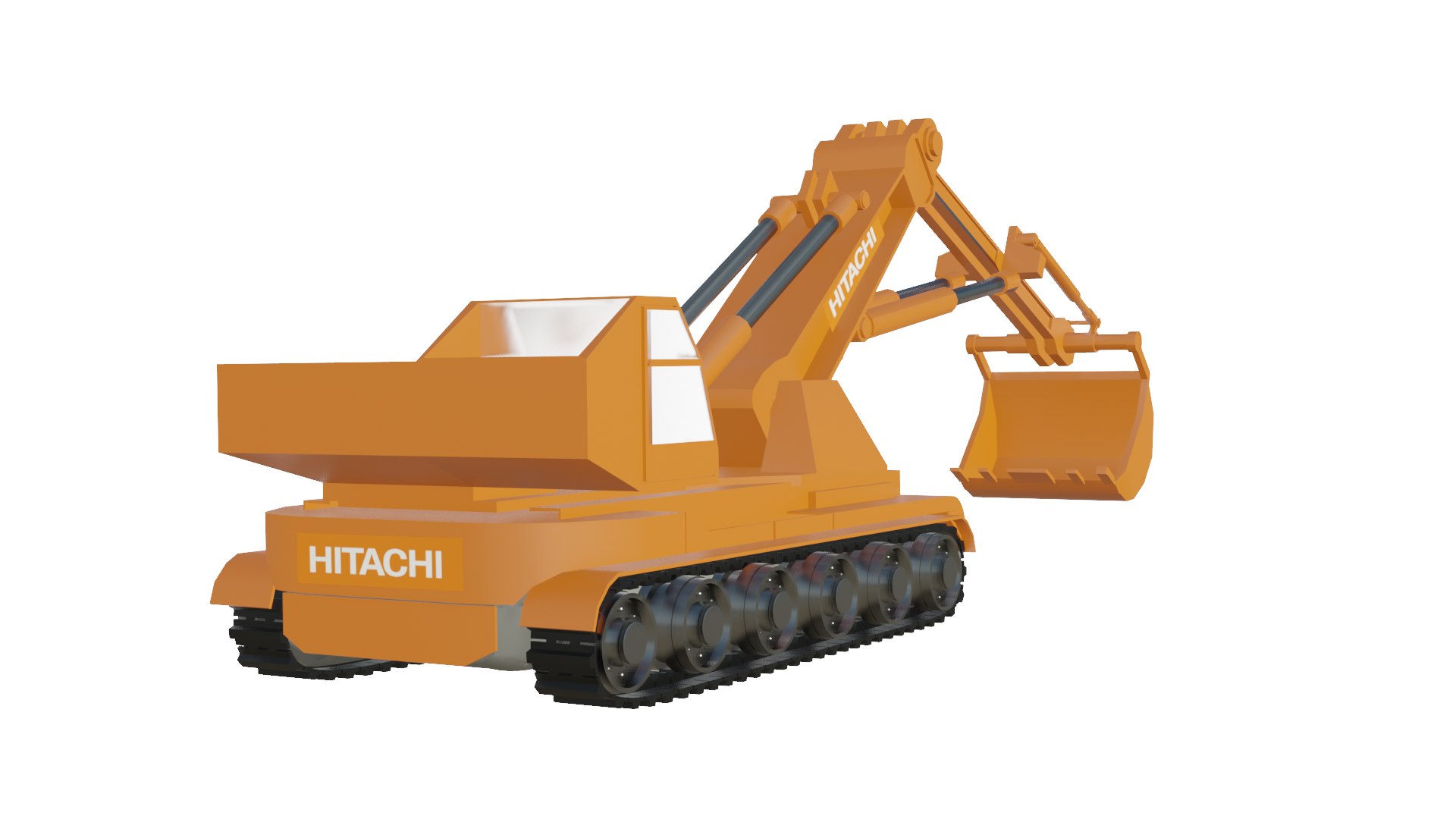 Hitachi Excavator Model - TurboSquid 2205618