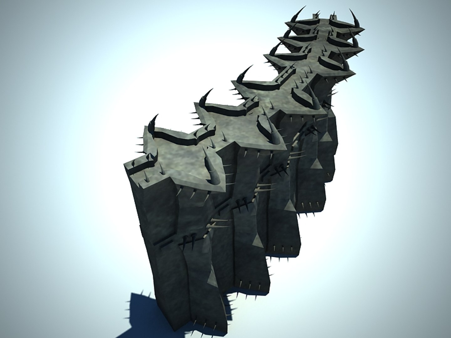 Evil Fantasy Walls 3d Max
