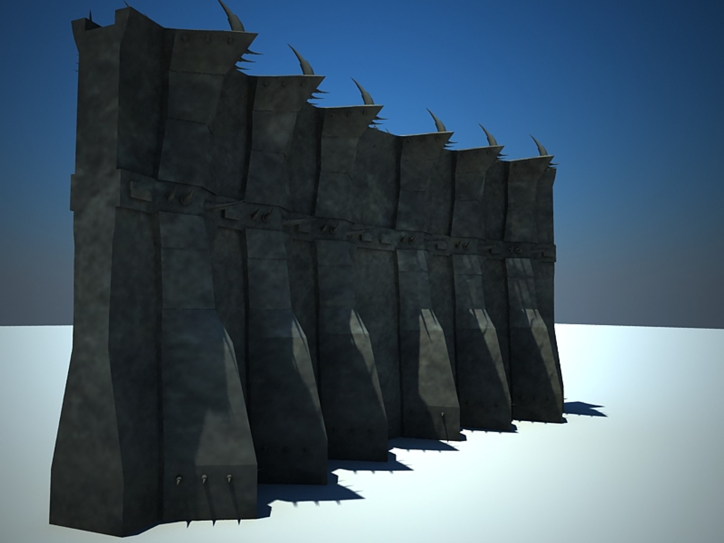 Evil Fantasy Walls 3d Max