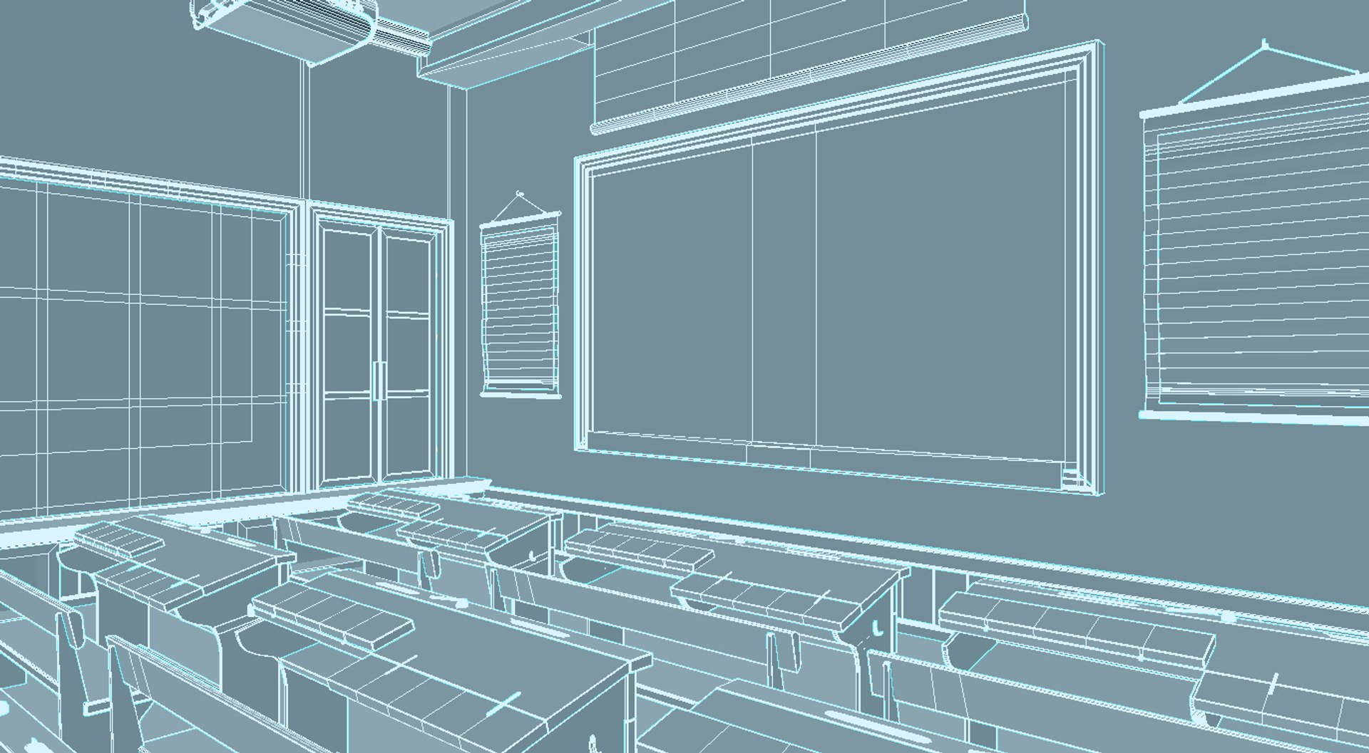 3D Classroom Class Room Model - TurboSquid 1534735
