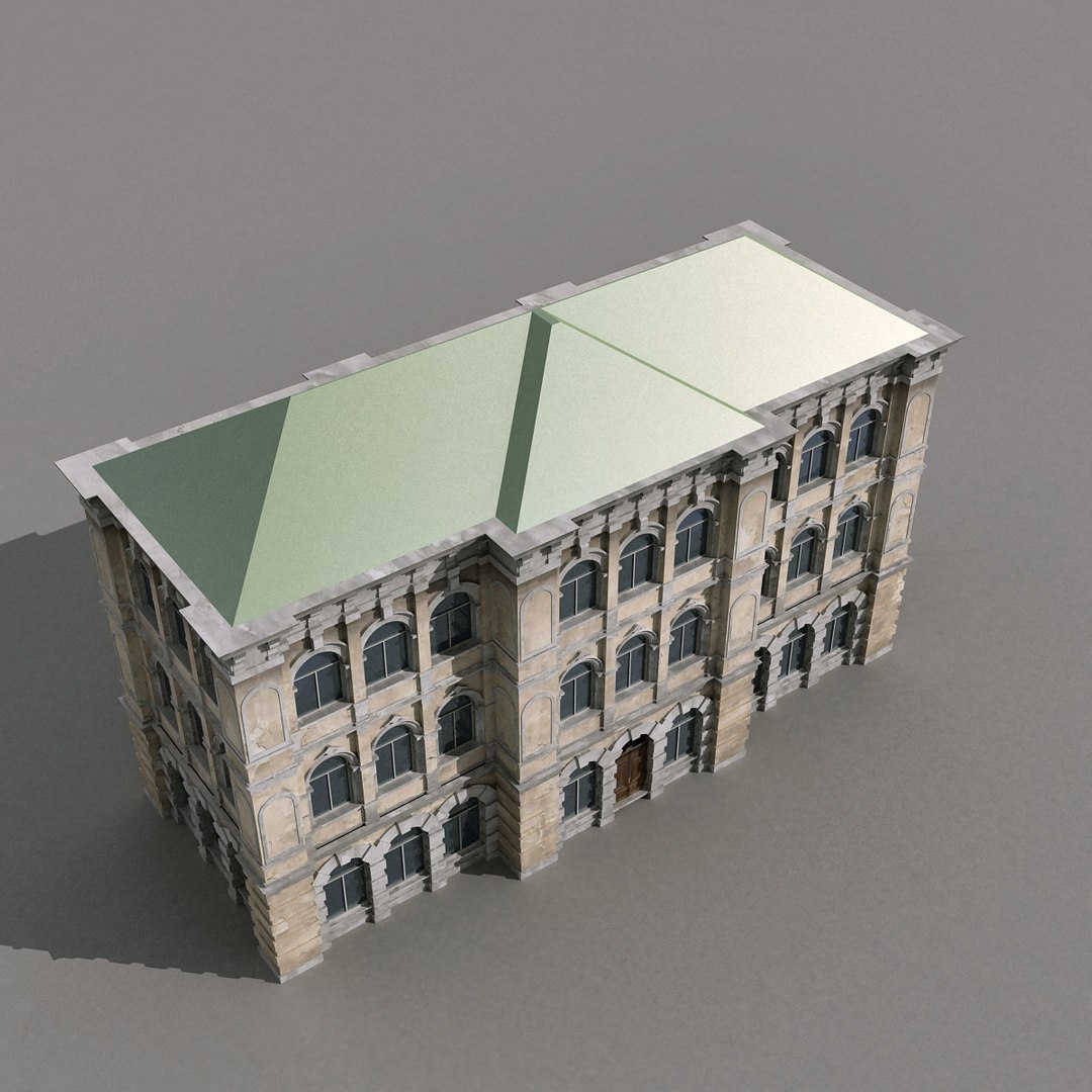 3d Model European Building Europe