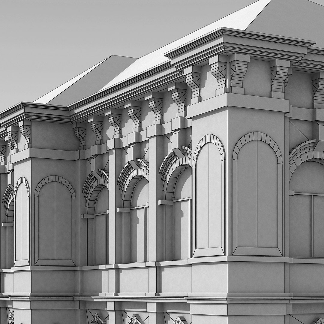 3d Model European Building Europe