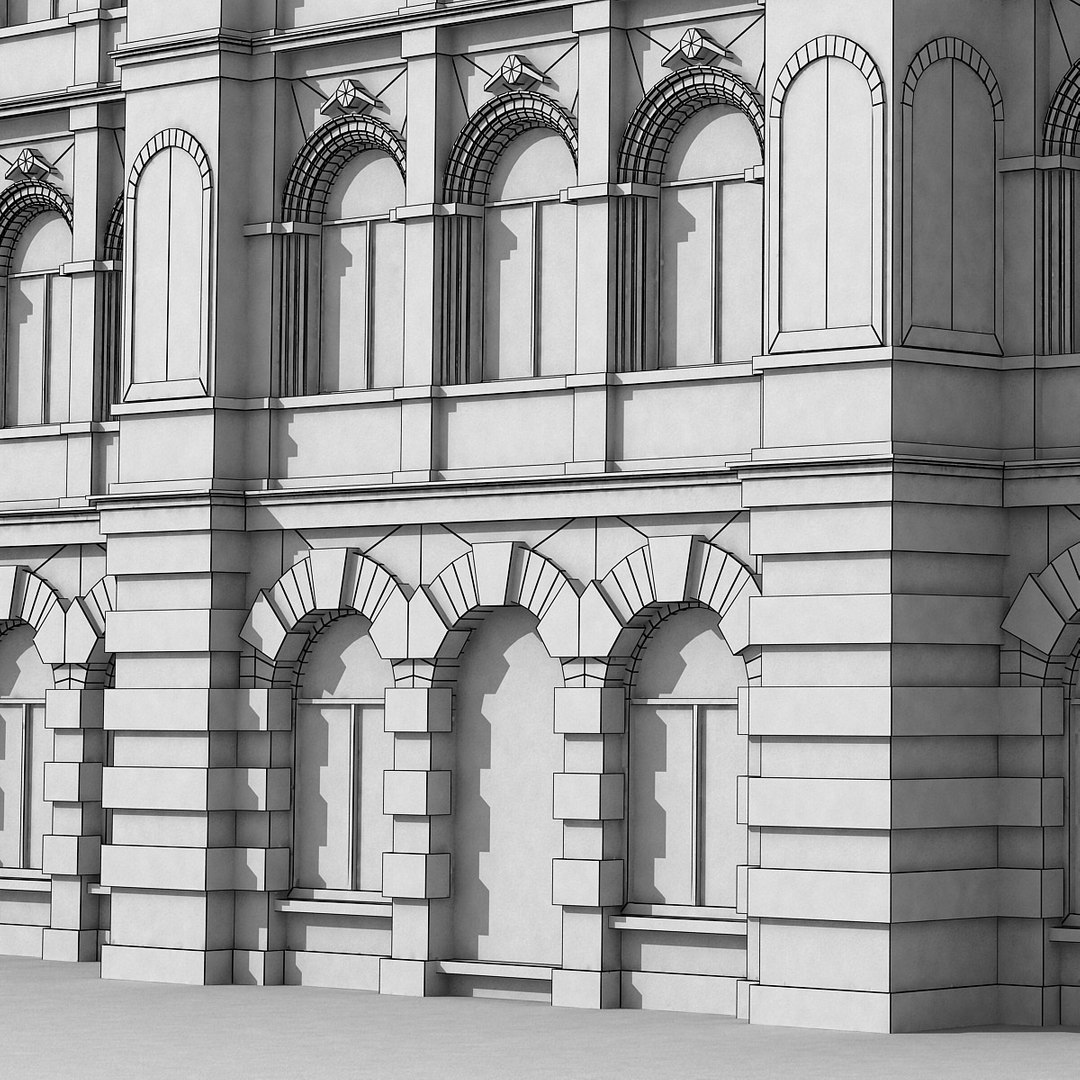 3d Model European Building Europe