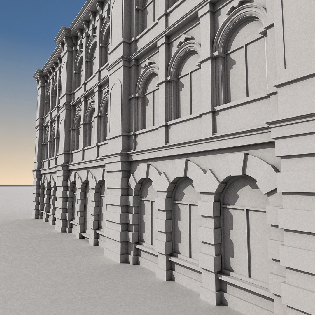 3d Model European Building Europe