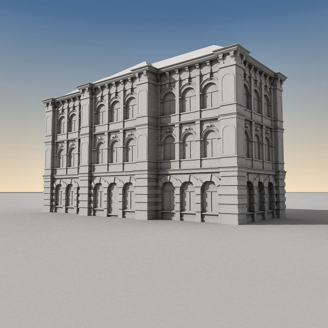 3d Model European Building Europe