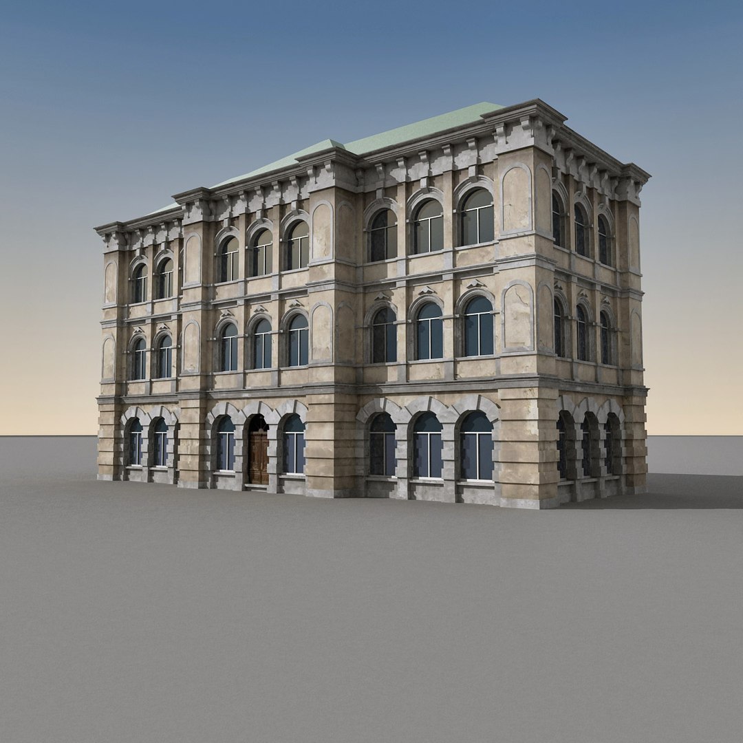 3d Model European Building Europe