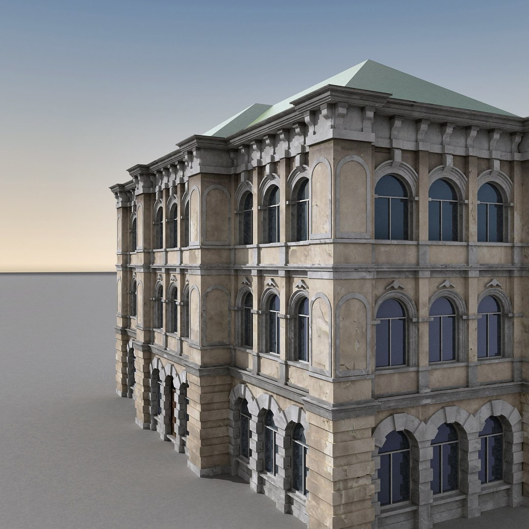 3d Model European Building Europe