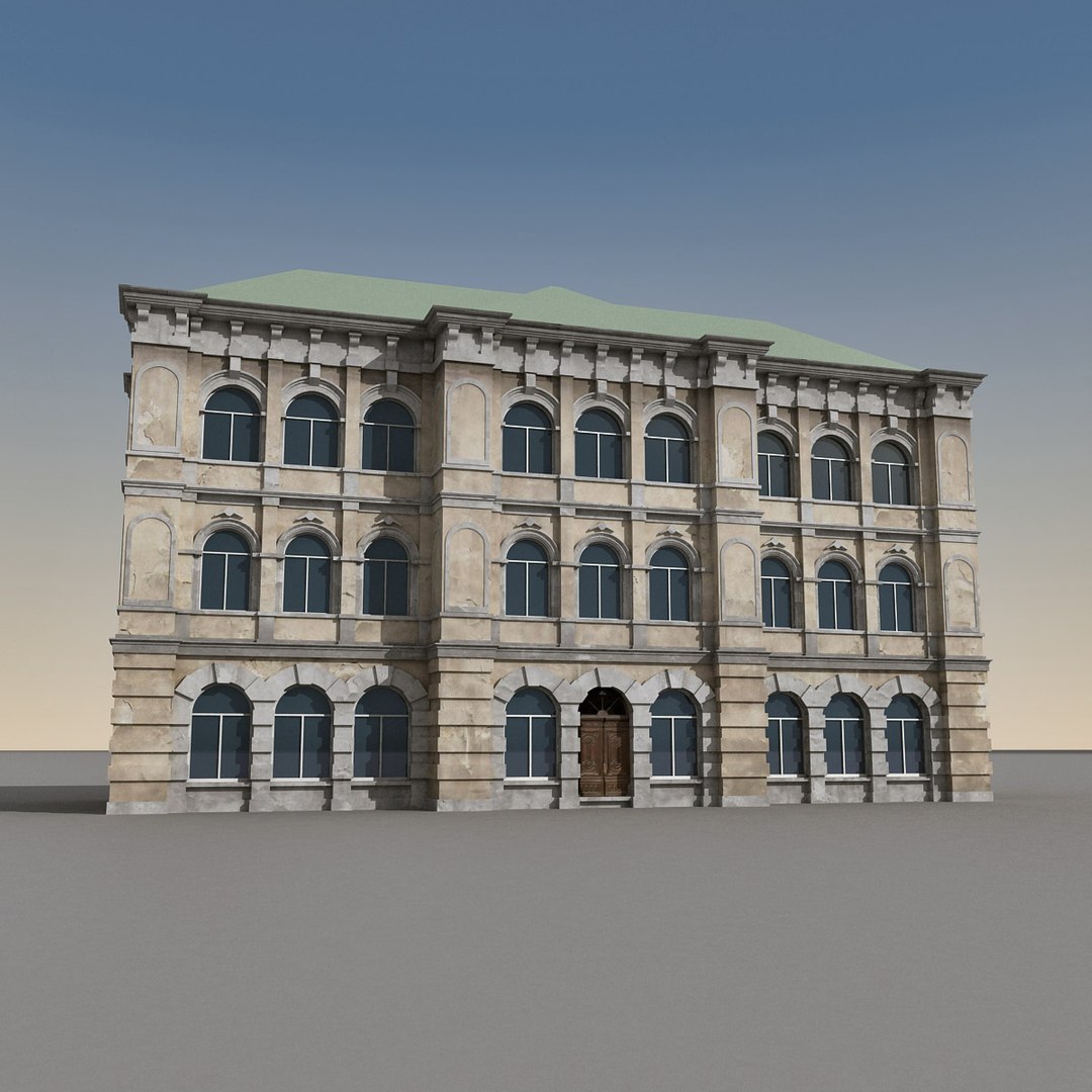 3d Model European Building Europe