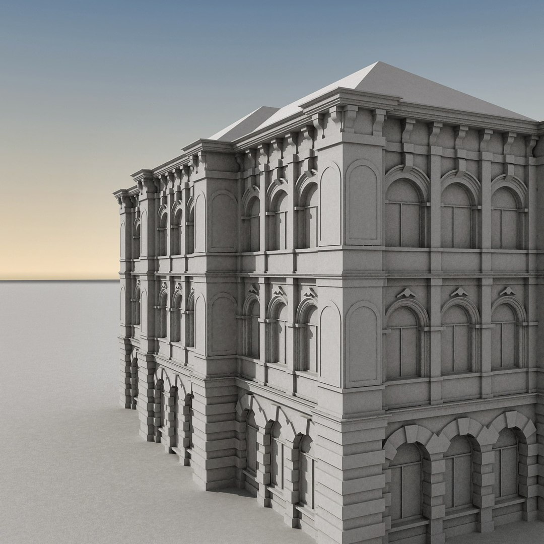 3d Model European Building Europe