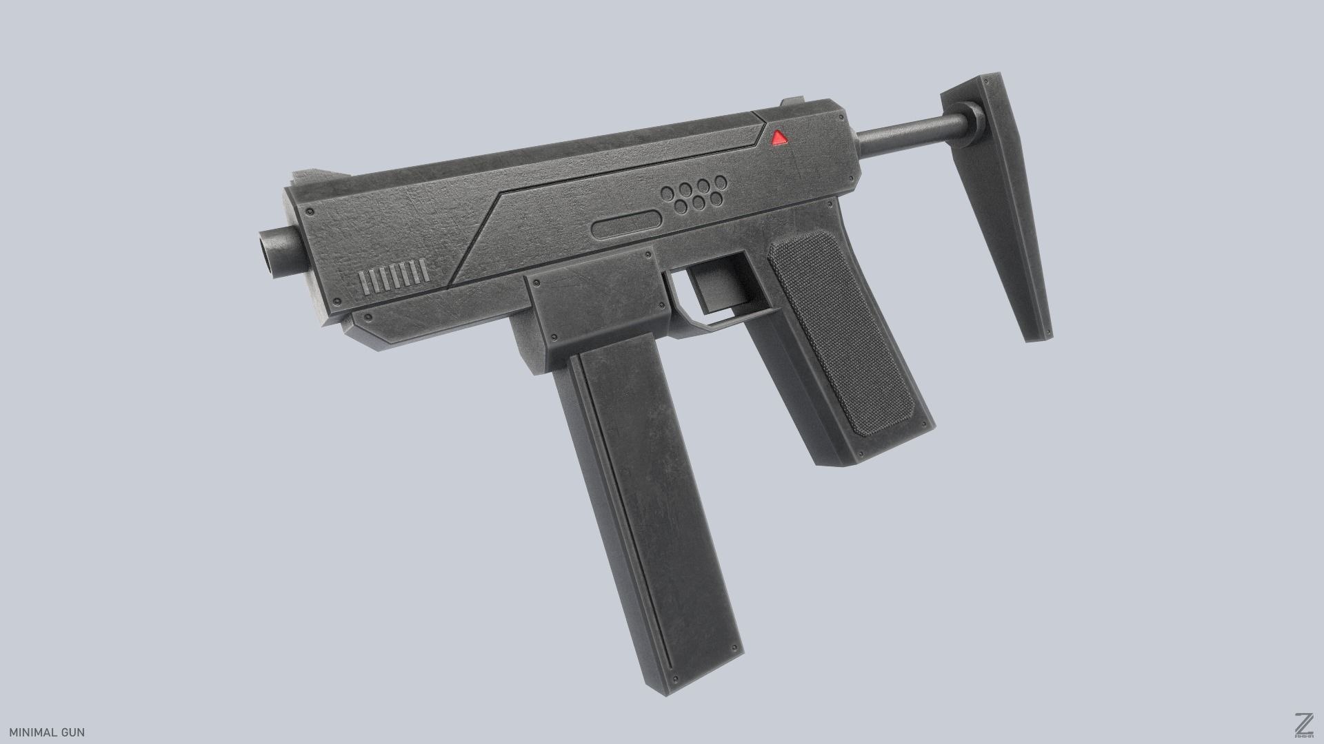 Minimal Gun 3D - TurboSquid 2237048