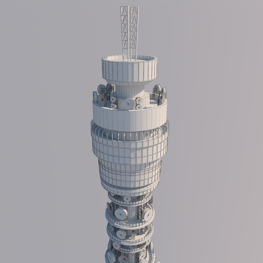 Bt tower 3D model - TurboSquid 1213111