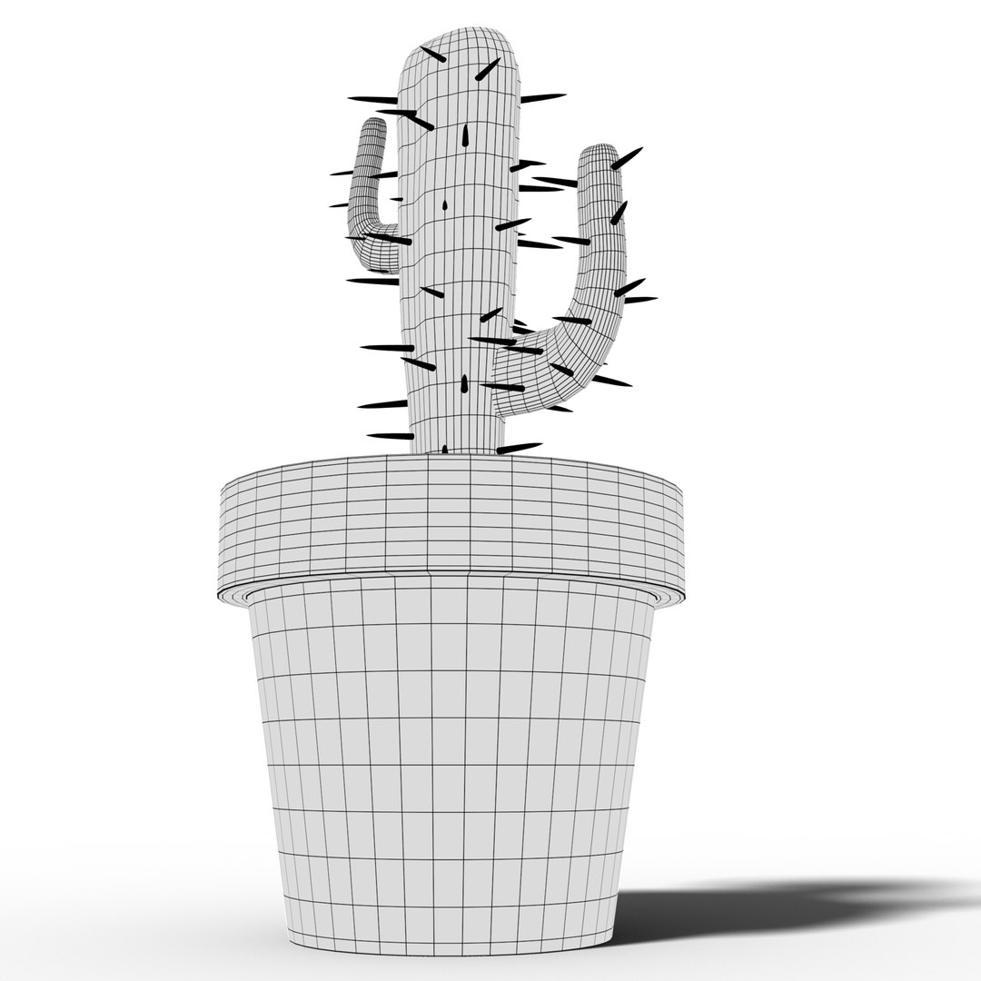 Cactus Pot 3D Model - TurboSquid 2090425
