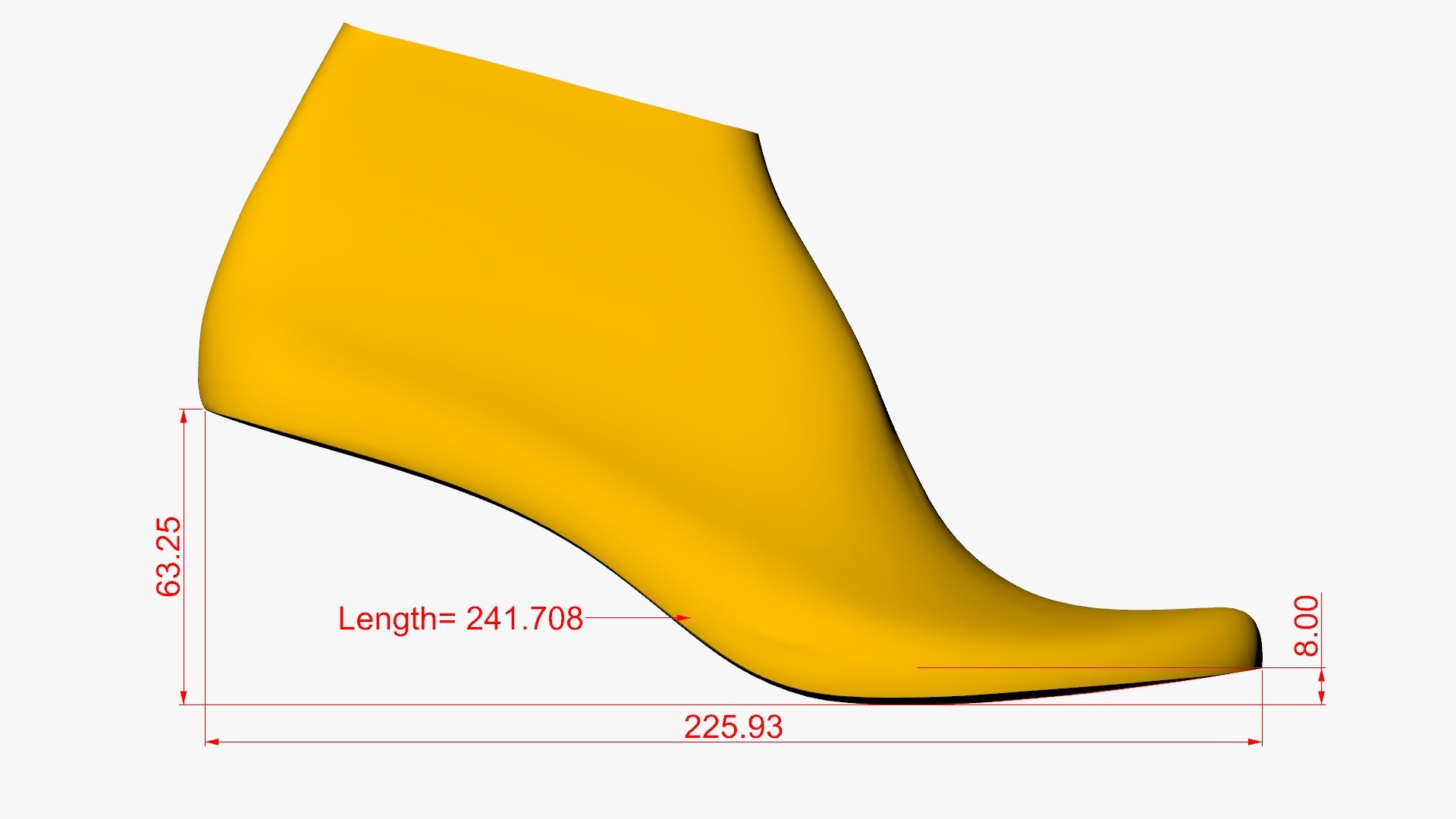 3D model Female Shoe Last - TurboSquid 2131248