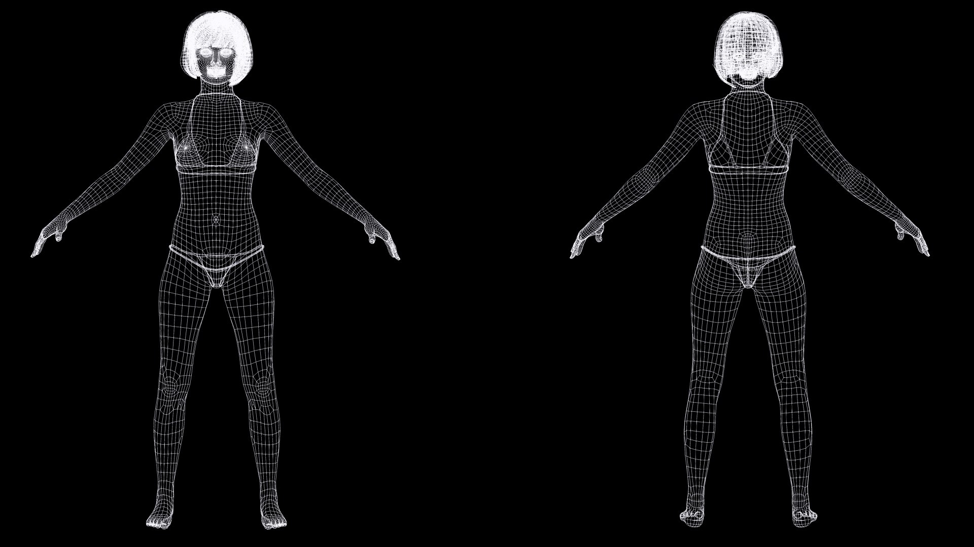 Amel Realistic Beautiful Girl Baseshape 3D Model - TurboSquid 2196340