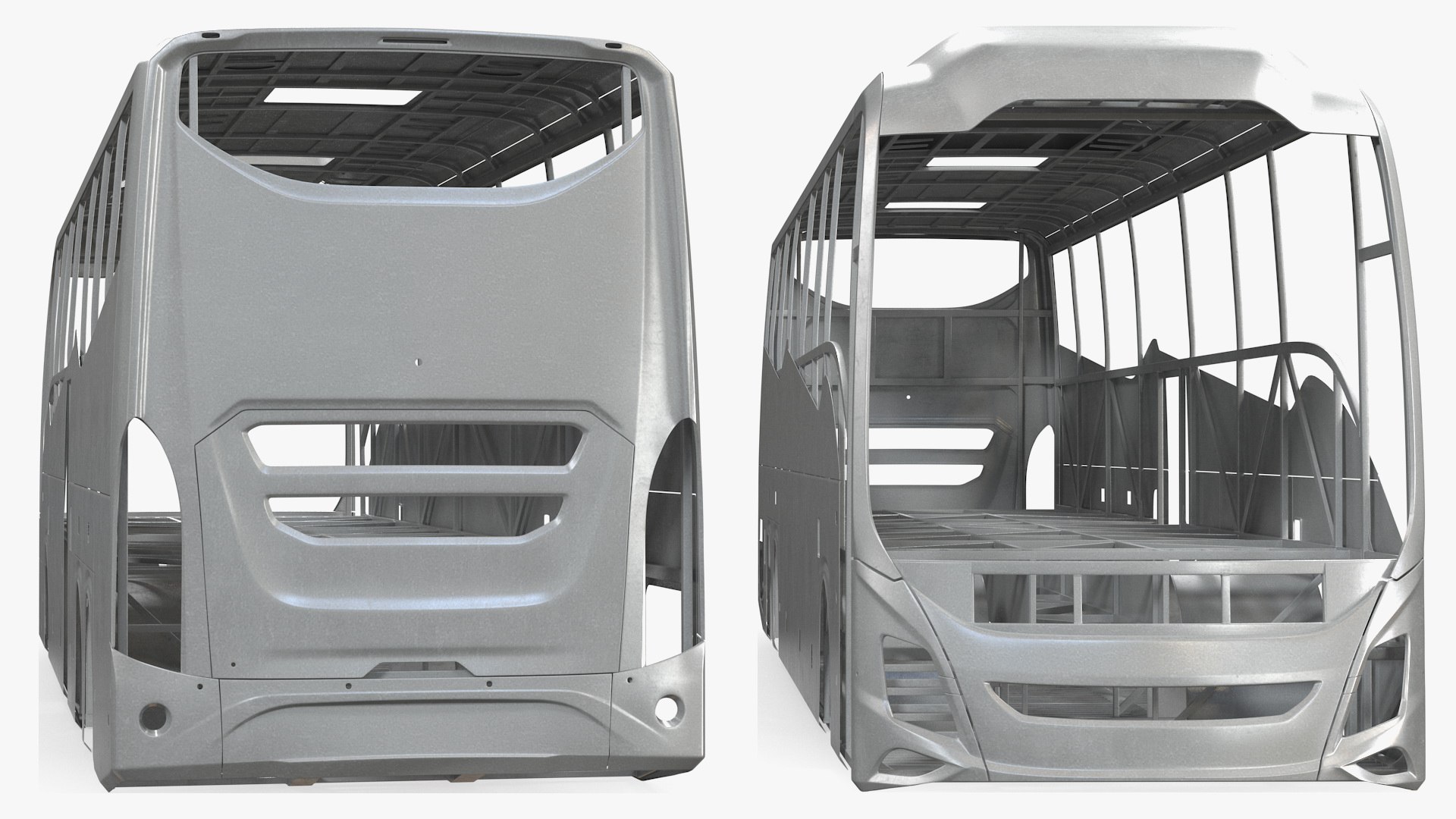 Coach bus body frame 3D - TurboSquid 1596837