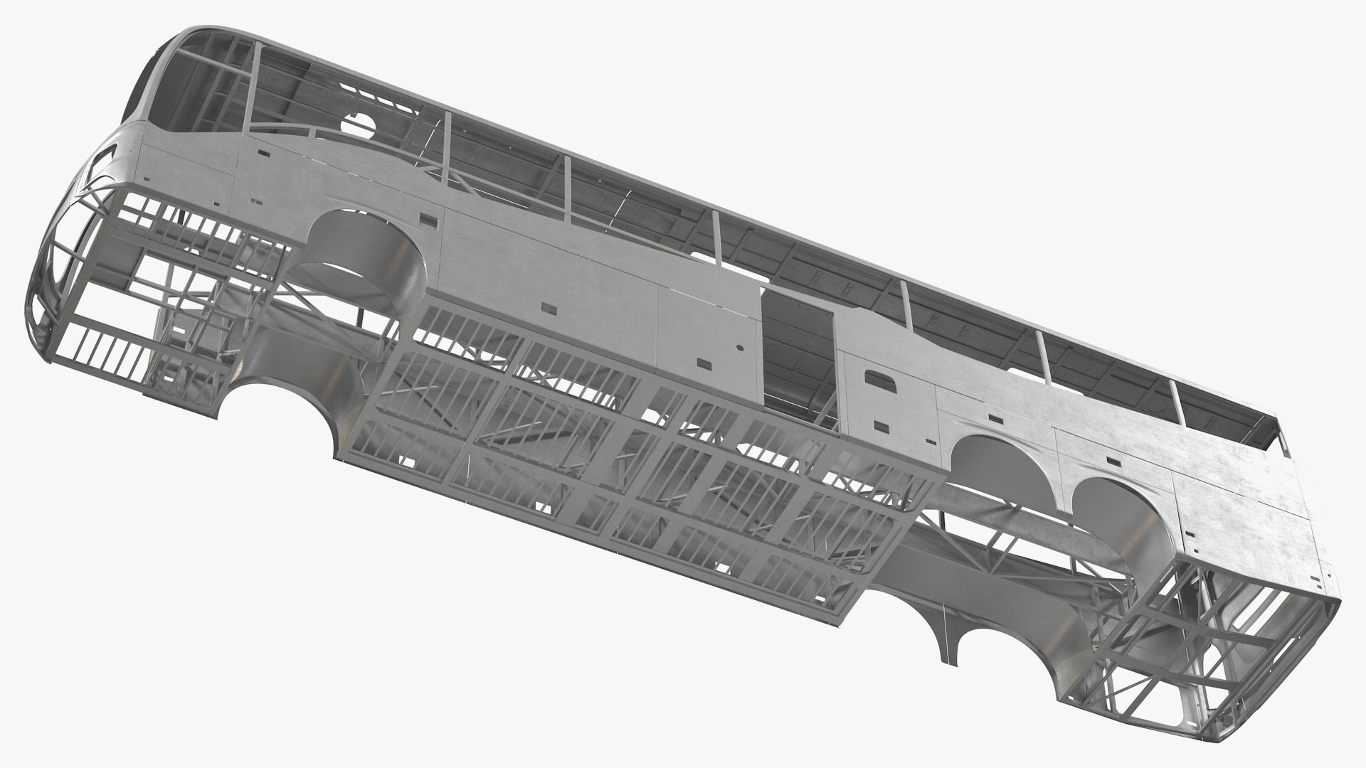 Coach bus body frame 3D - TurboSquid 1596837