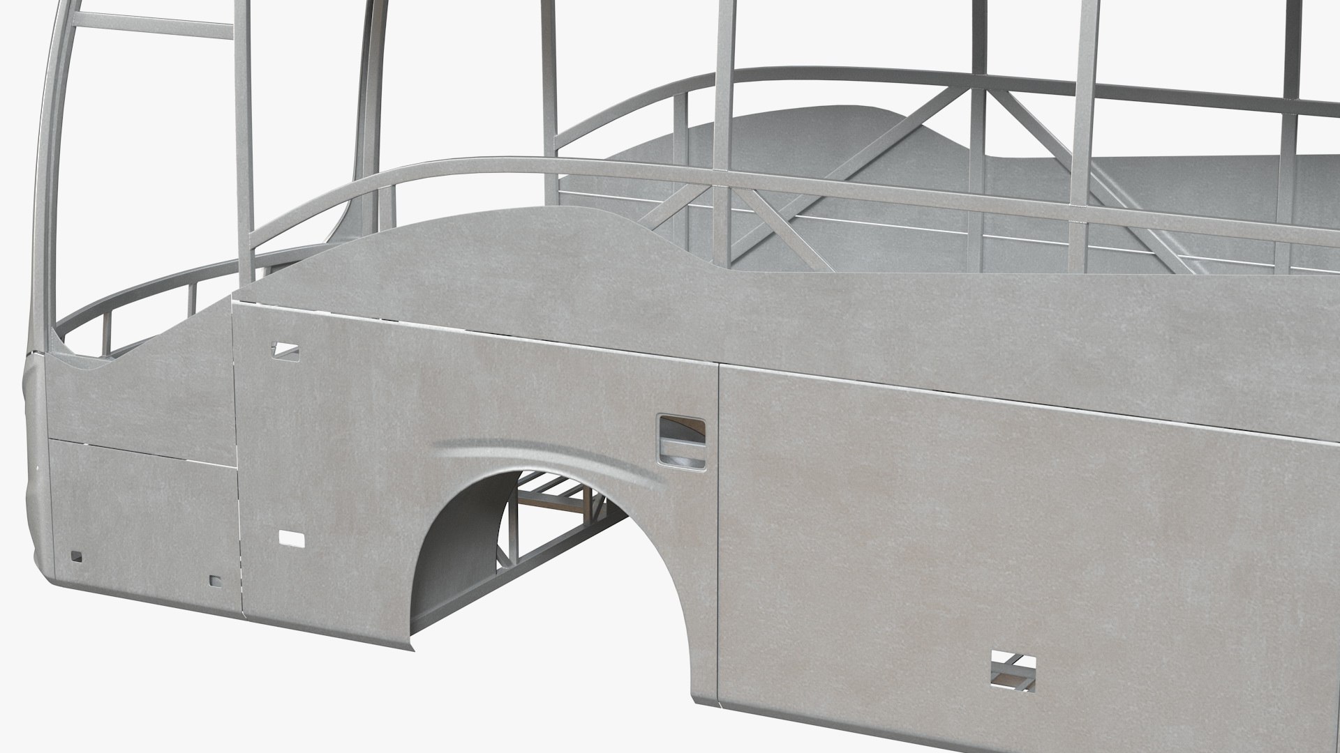 Coach bus body frame 3D - TurboSquid 1596837