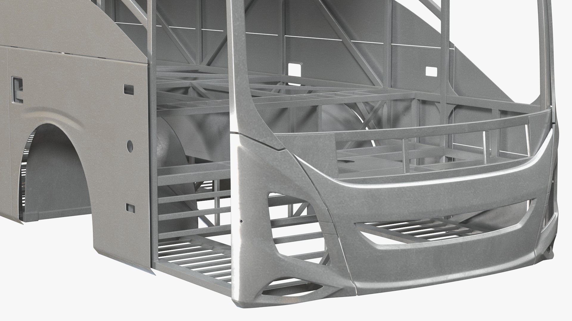 Coach bus body frame 3D - TurboSquid 1596837