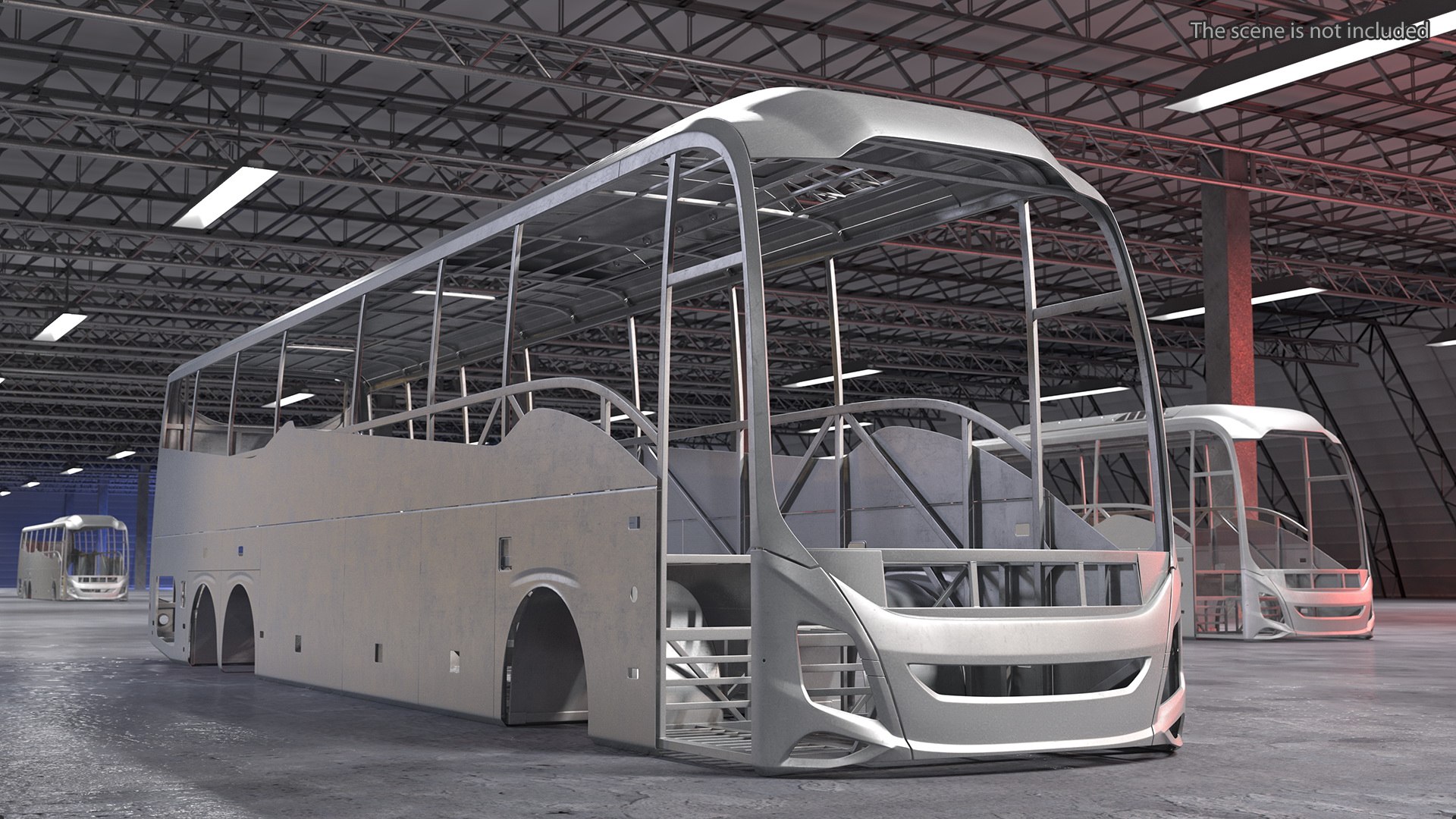 Coach Bus Body Frame 3D - TurboSquid 1596837