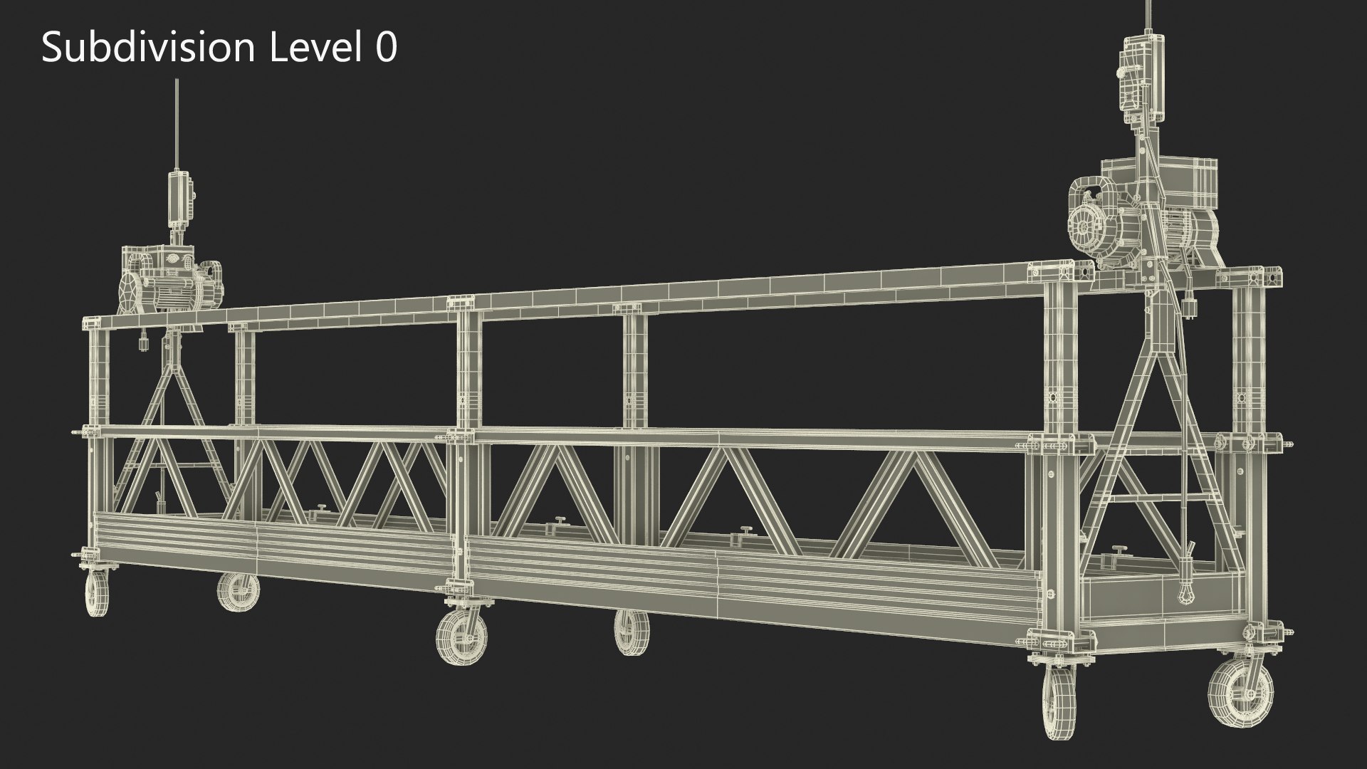 3D Window Cleaning Platform With Fastening To Roof Rigged - TurboSquid ...
