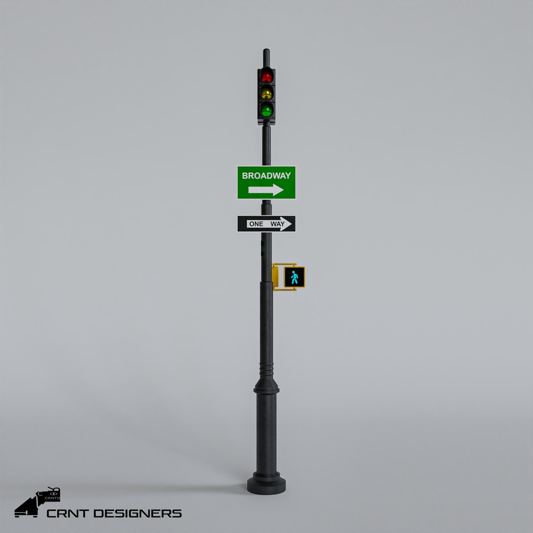 Traffic Lights - Traffic Signal 3D - TurboSquid 2287175