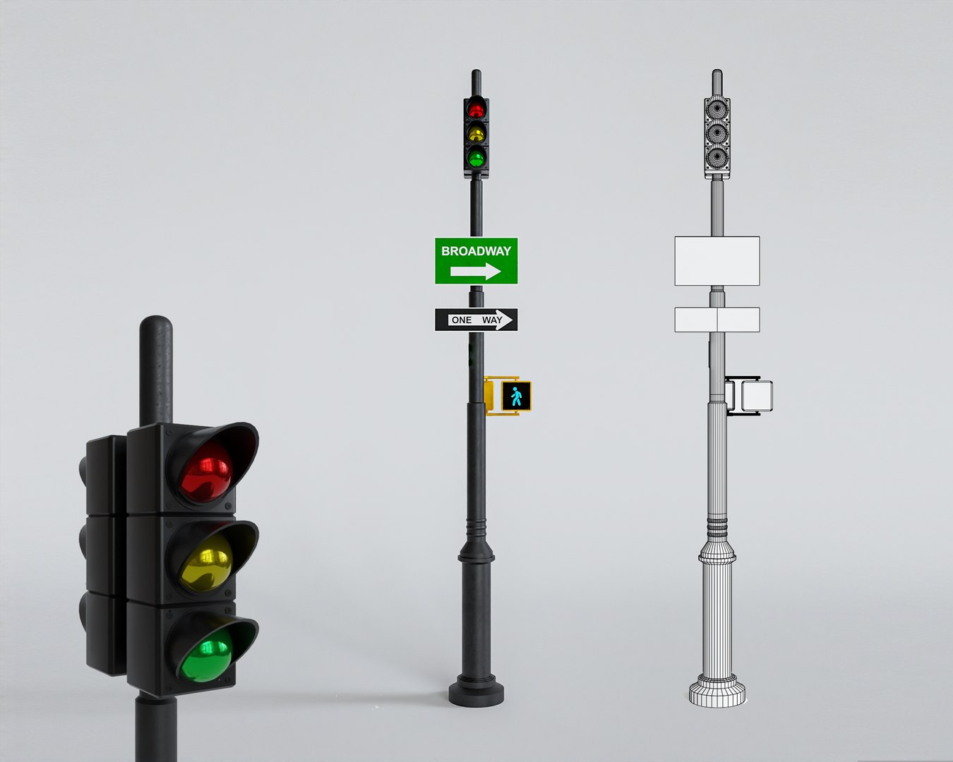 Traffic Lights - Traffic Signal 3D - TurboSquid 2287175