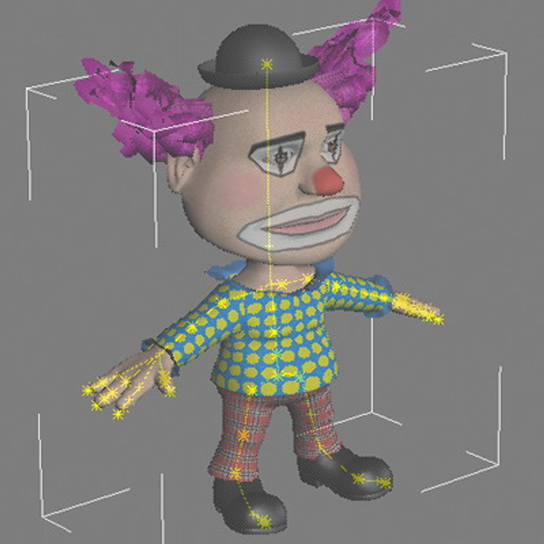 3d model funny clown