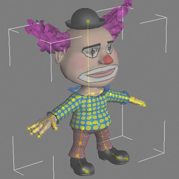 3d model funny clown
