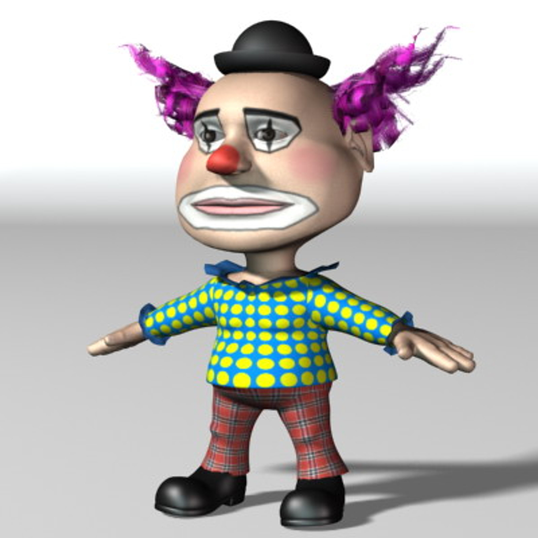 3d model funny clown