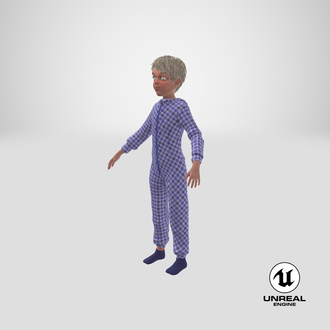 Cartoon Boy Sleep 3D Model - TurboSquid 1895884