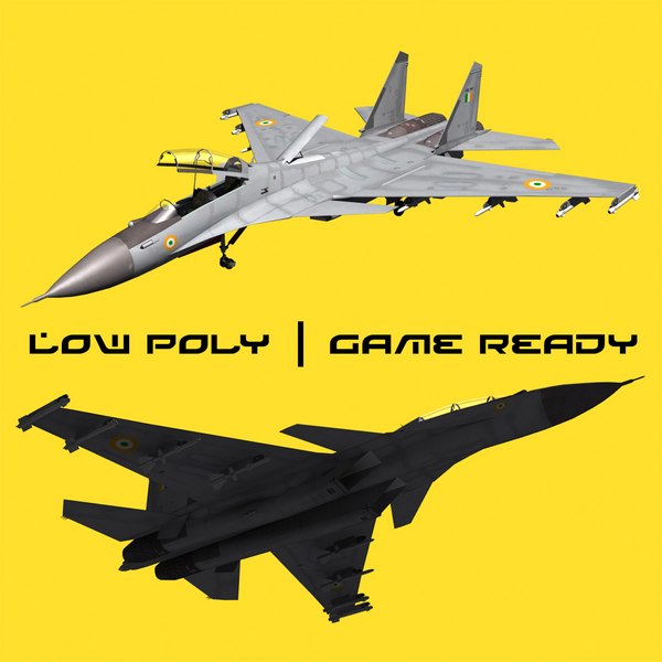 Sukhoi Su-30 MKI 3D model - TurboSquid 1968417