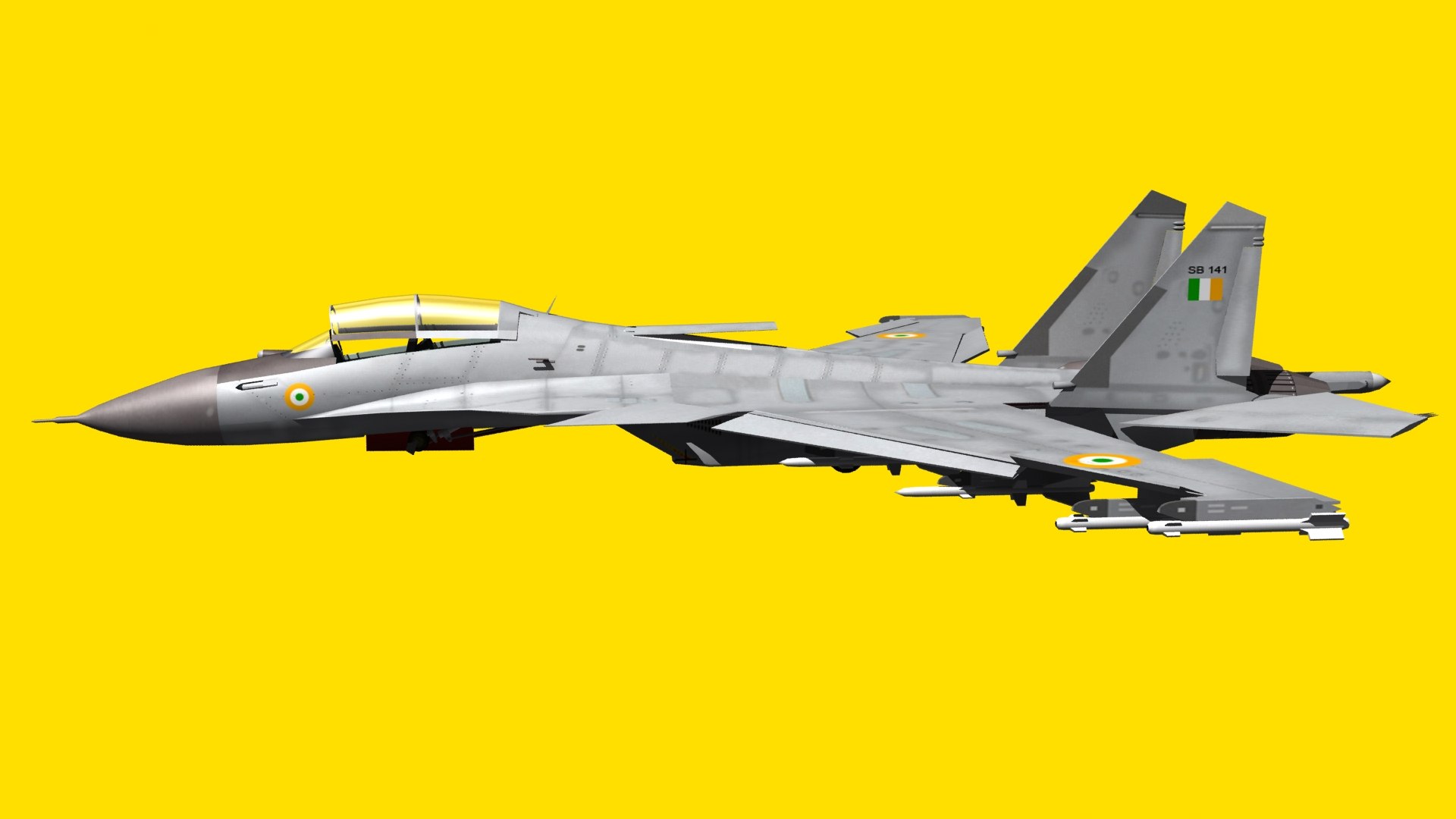 Sukhoi Su-30 MKI 3D Model - TurboSquid 1968417