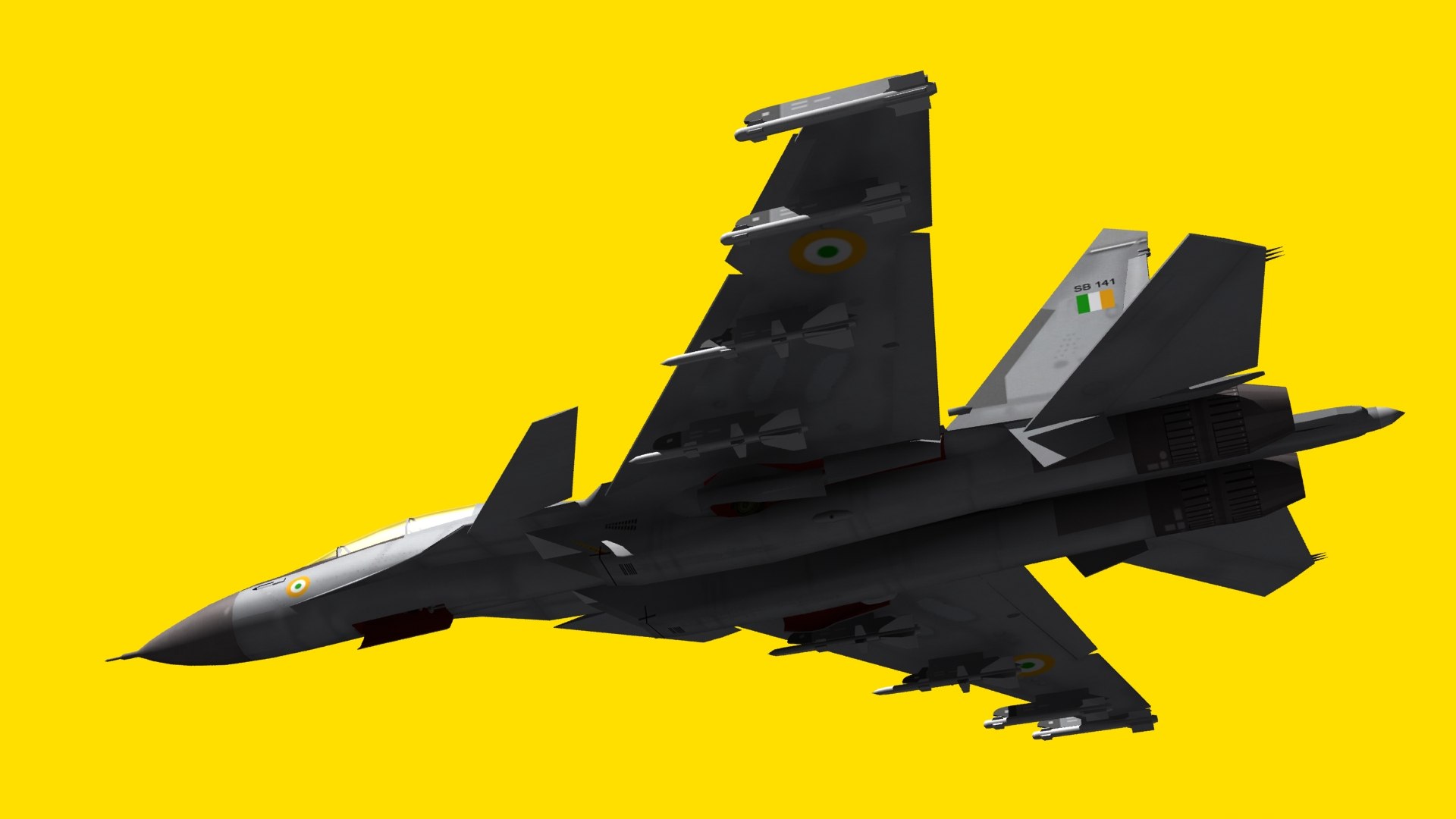 Sukhoi Su-30 MKI 3D Model - TurboSquid 1968417