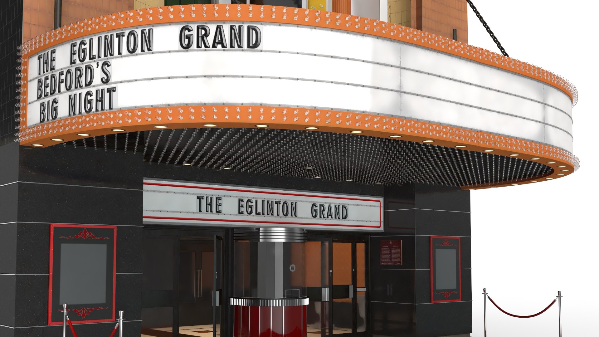 The Eglinton Grand Entrance With Night Lights 3D - TurboSquid 2223332